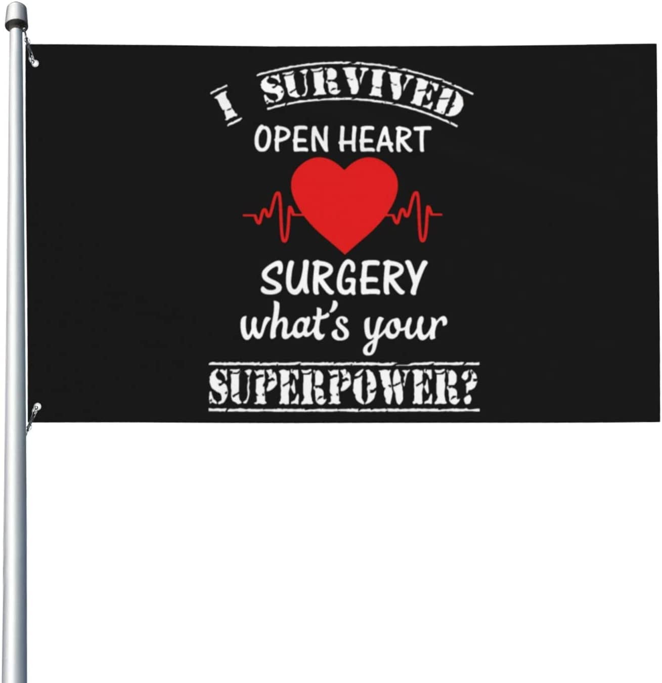 Open Heart Surgery Heart Surgery Survivor Garden Flag Outdoor Indoor ...
