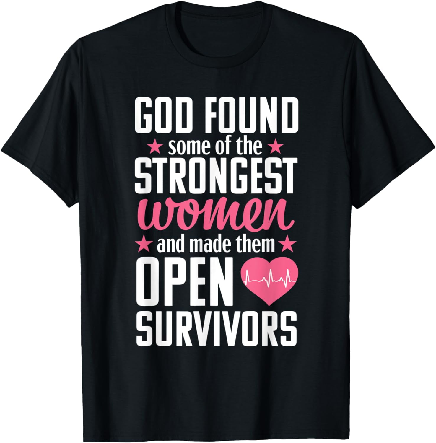Open Heart Surgery Survivor Bypass Recovery Women T-Shirt - Walmart.com