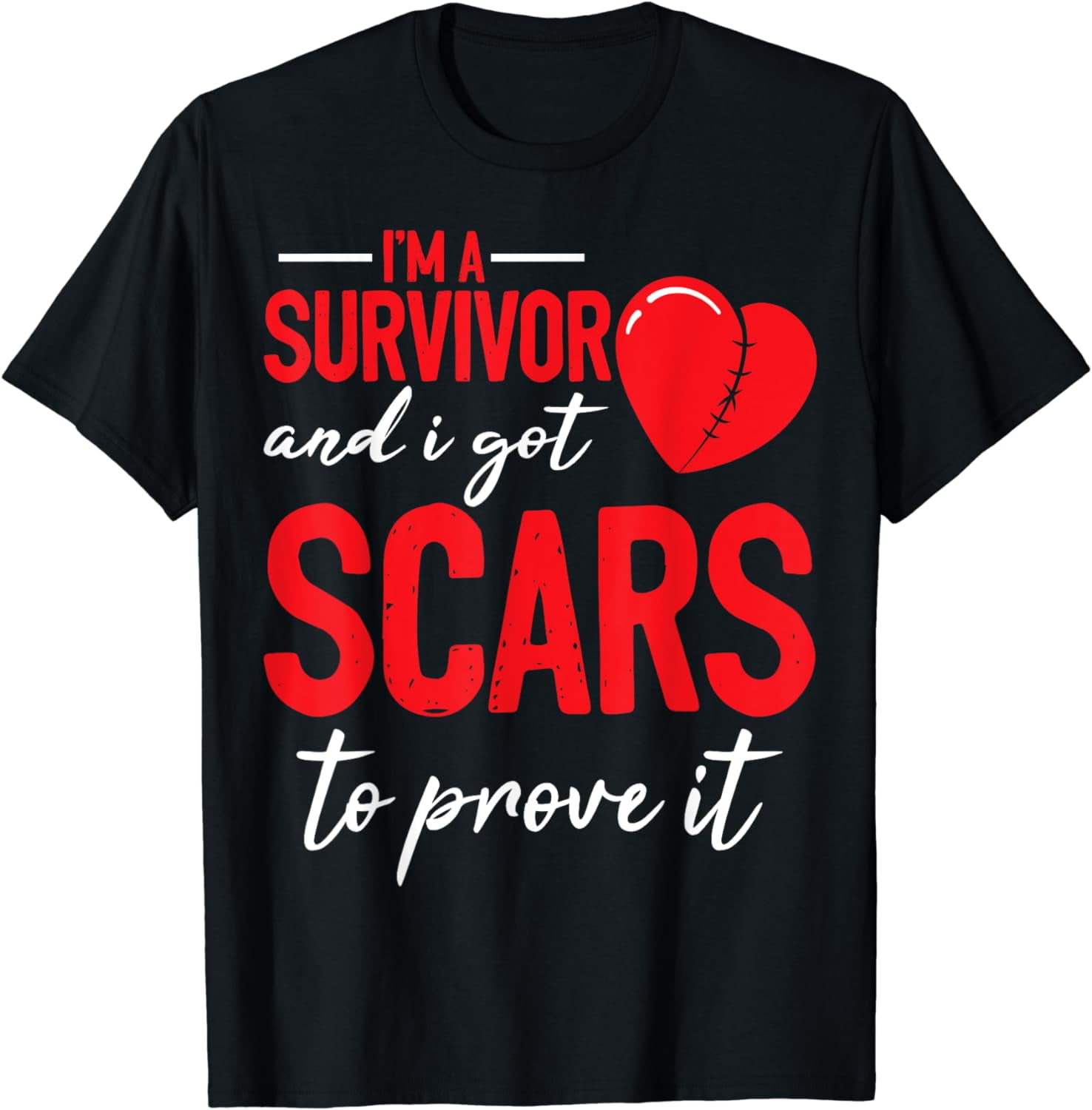Open Heart Surgery Survivor Bypass Warrior T-Shirt - Walmart.com