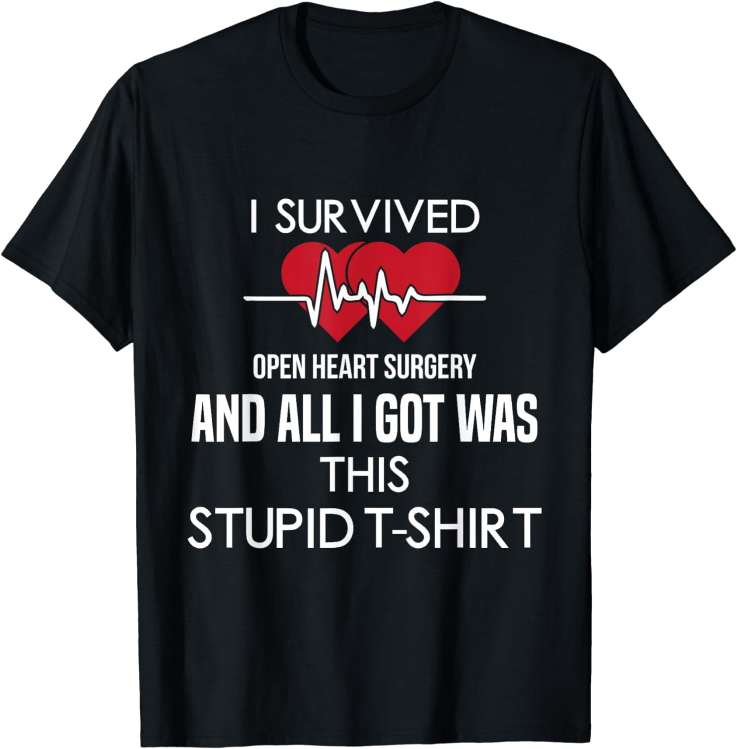 Open Heart Surgery Survivor Recovery Get Well Soon T-Shirt - Walmart.com