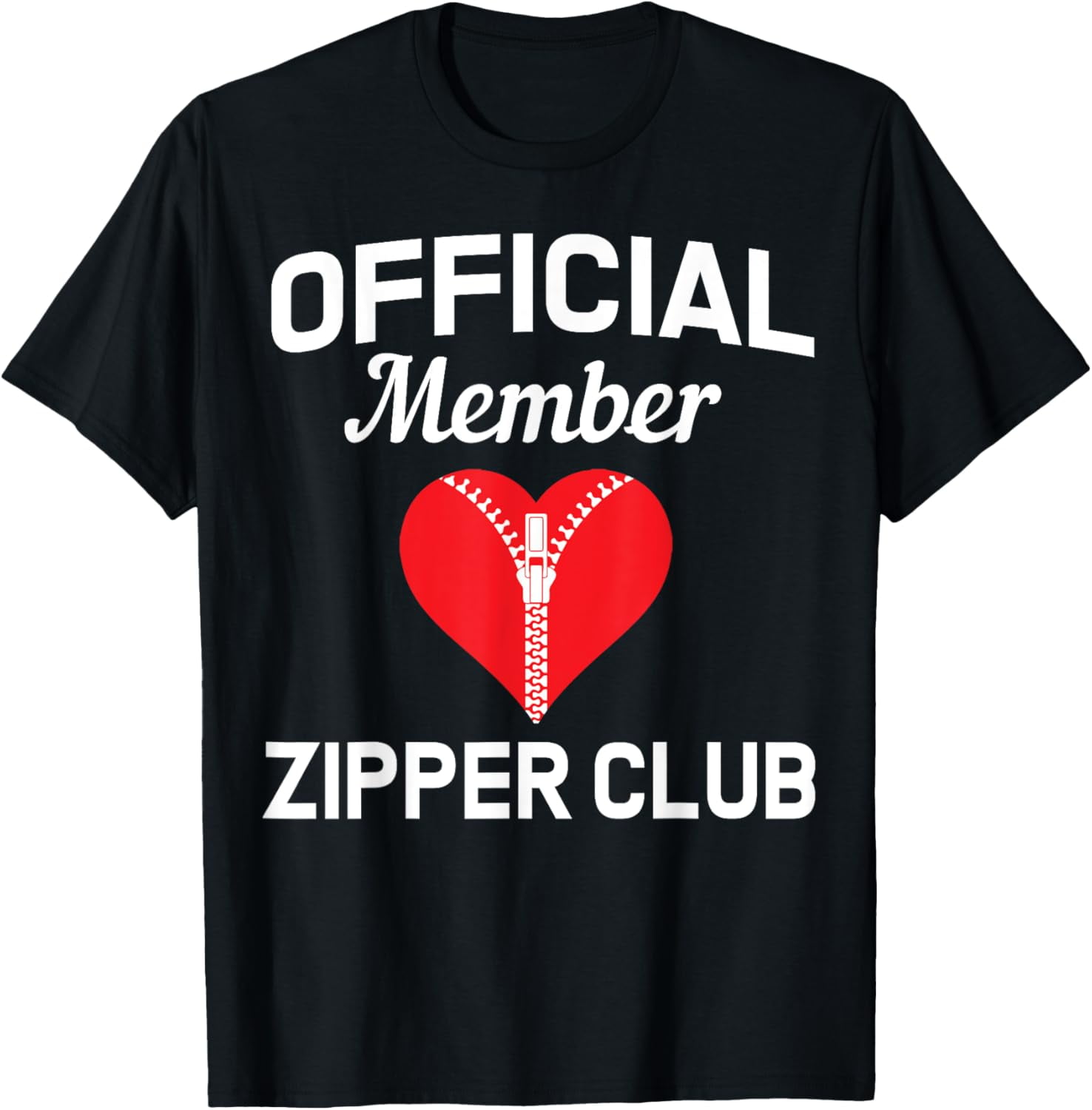 Open Heart Surgery Zipper Club Bypass Get Well Recovery Gift T-Shirt ...