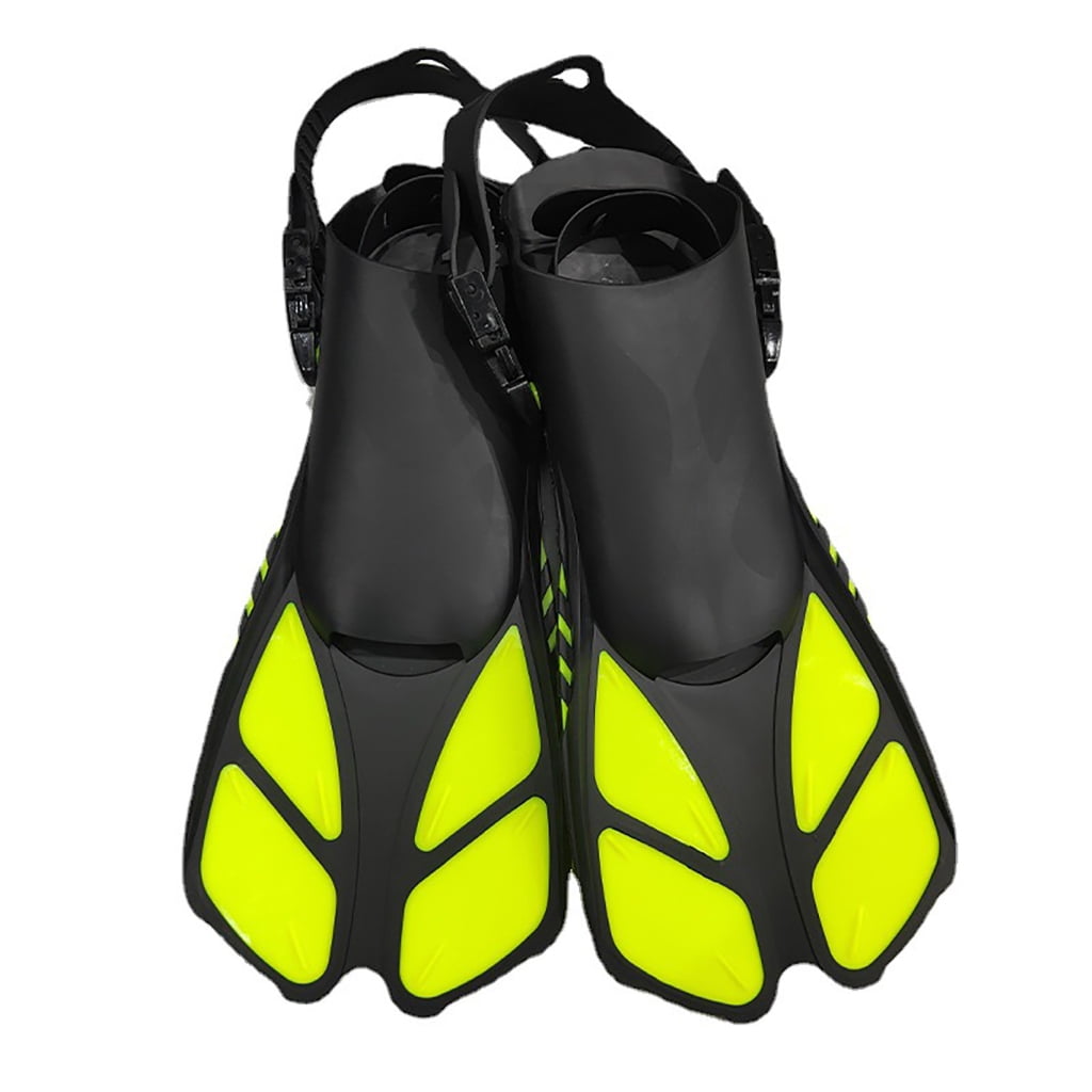 Open Heel Swim Flippers Adjustable and Light Divings Fins for ...