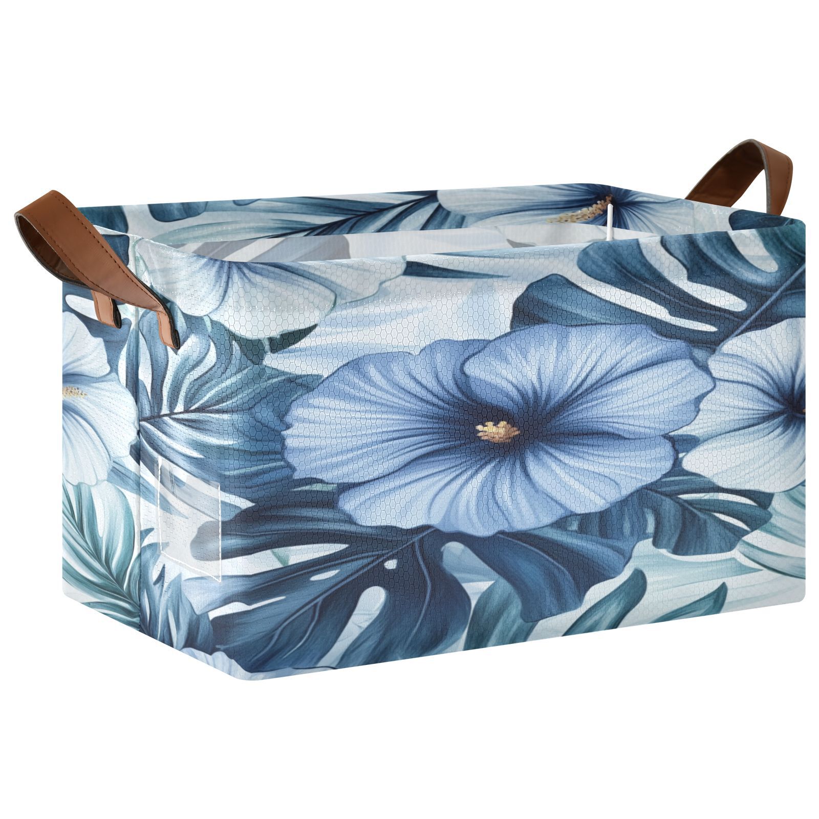 Open Home Storage Bins, 16.9*11.4*10 Inch Large Collapsible Iron Frame ...