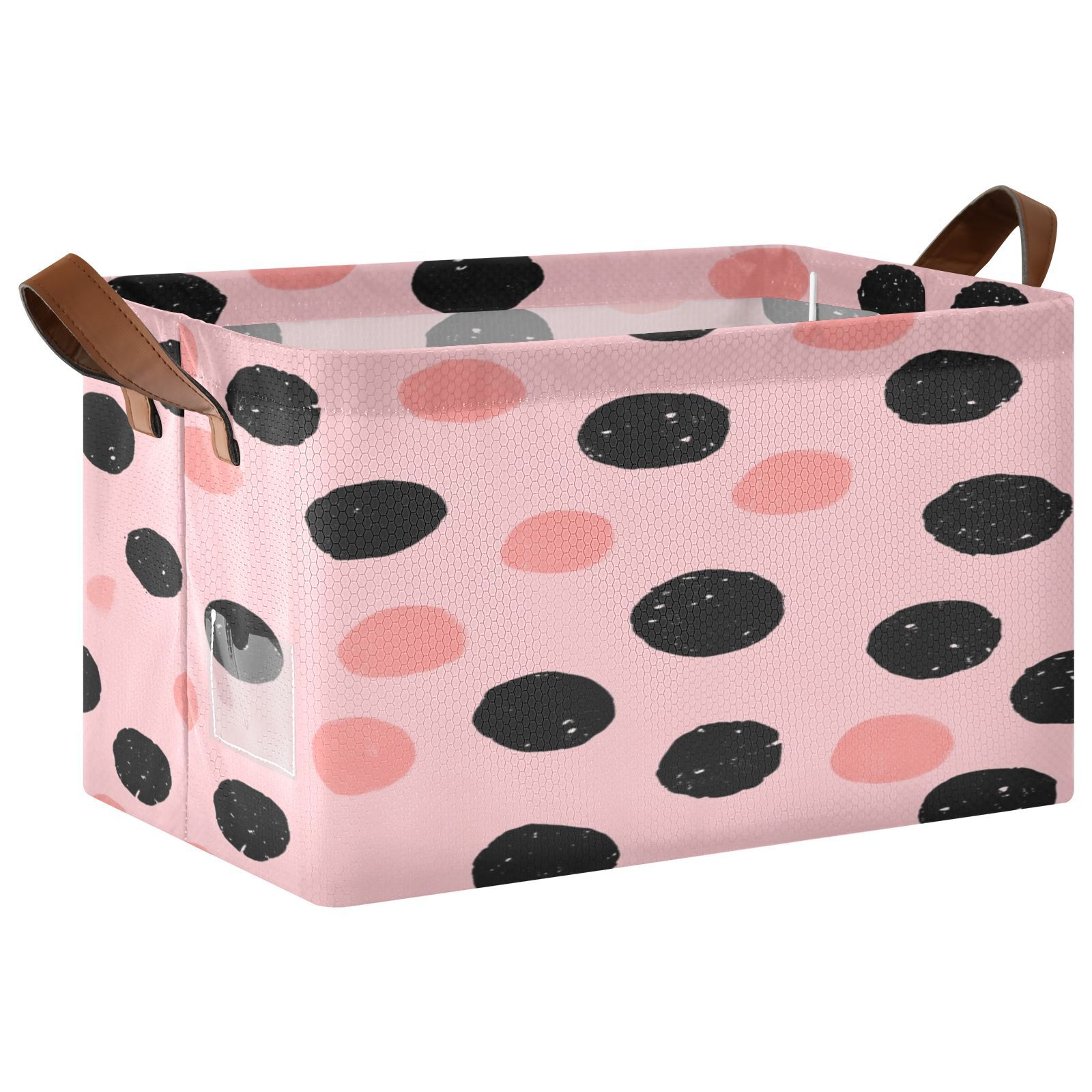 Open Home Storage Bins, 16.9*11.4*10 Inch Large Collapsible Iron Frame ...