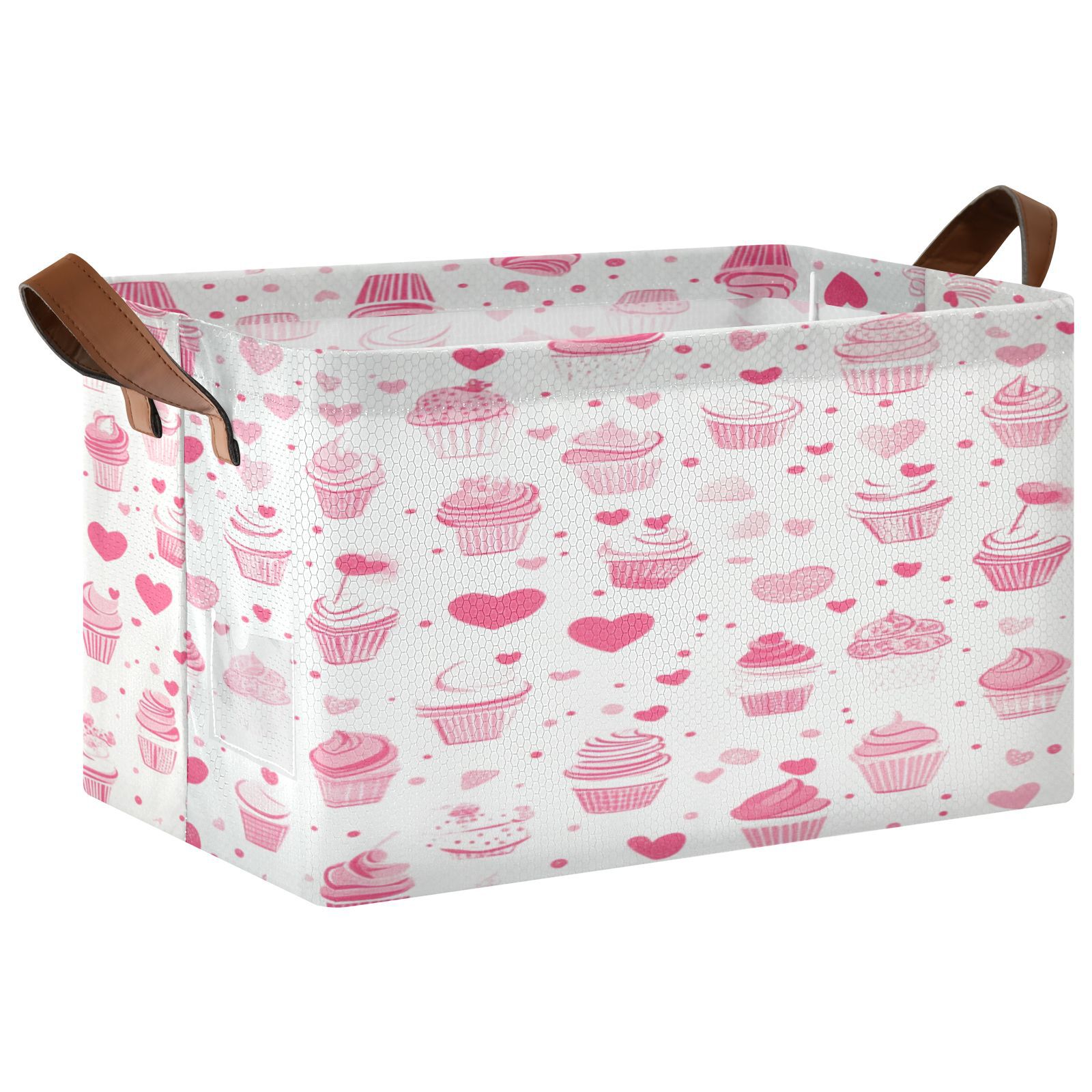 Open Home Storage Bins, 16.9*11.4*10 Inch Large Collapsible Iron Frame ...