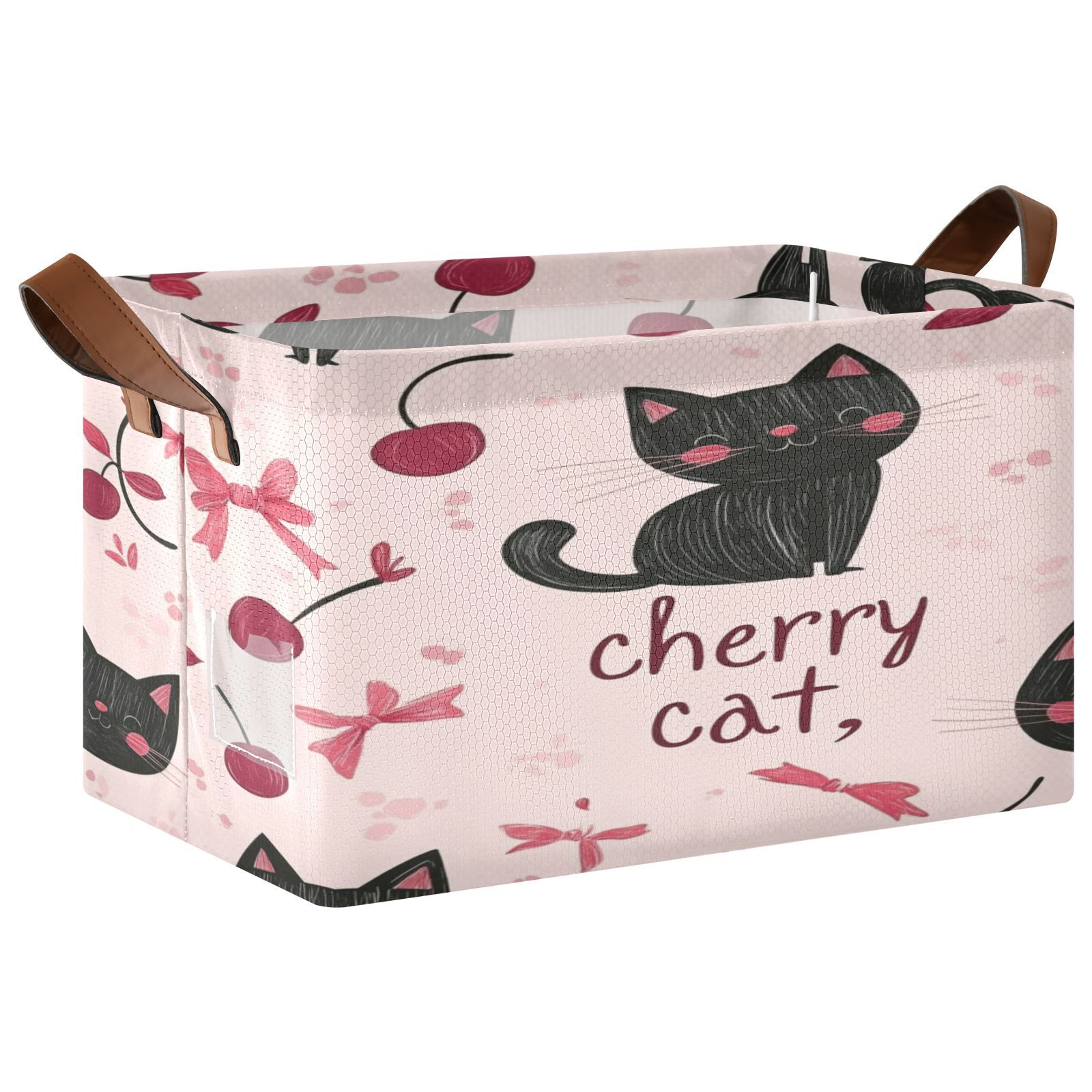 Open Home Storage Bins, 16.9*11.4*10 Inch Large Collapsible Iron Frame ...