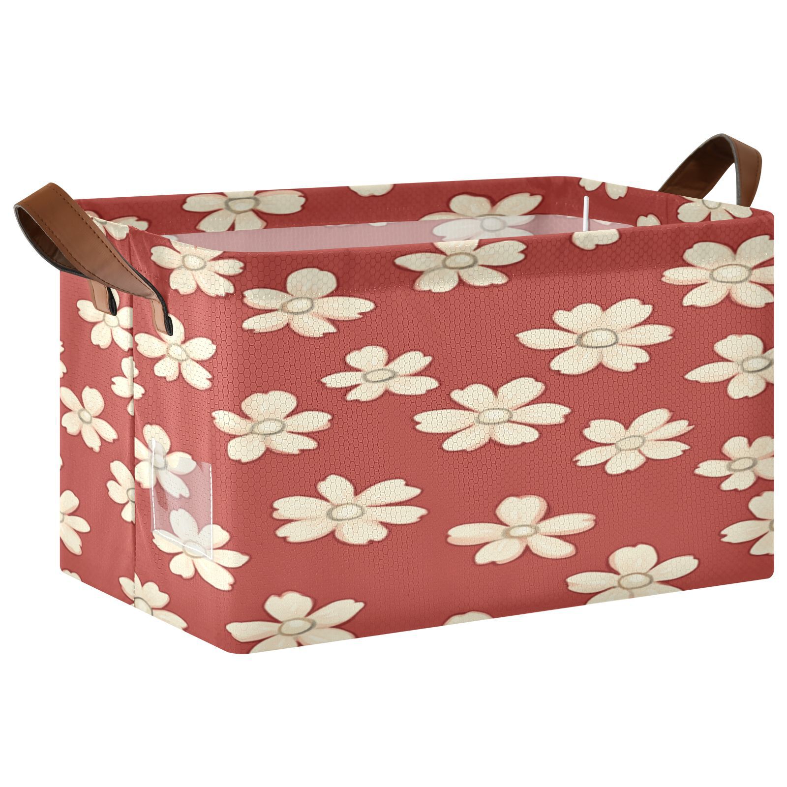 Open Home Storage Bins, 16.9*11.4*10 Inch Large Collapsible Iron Frame ...