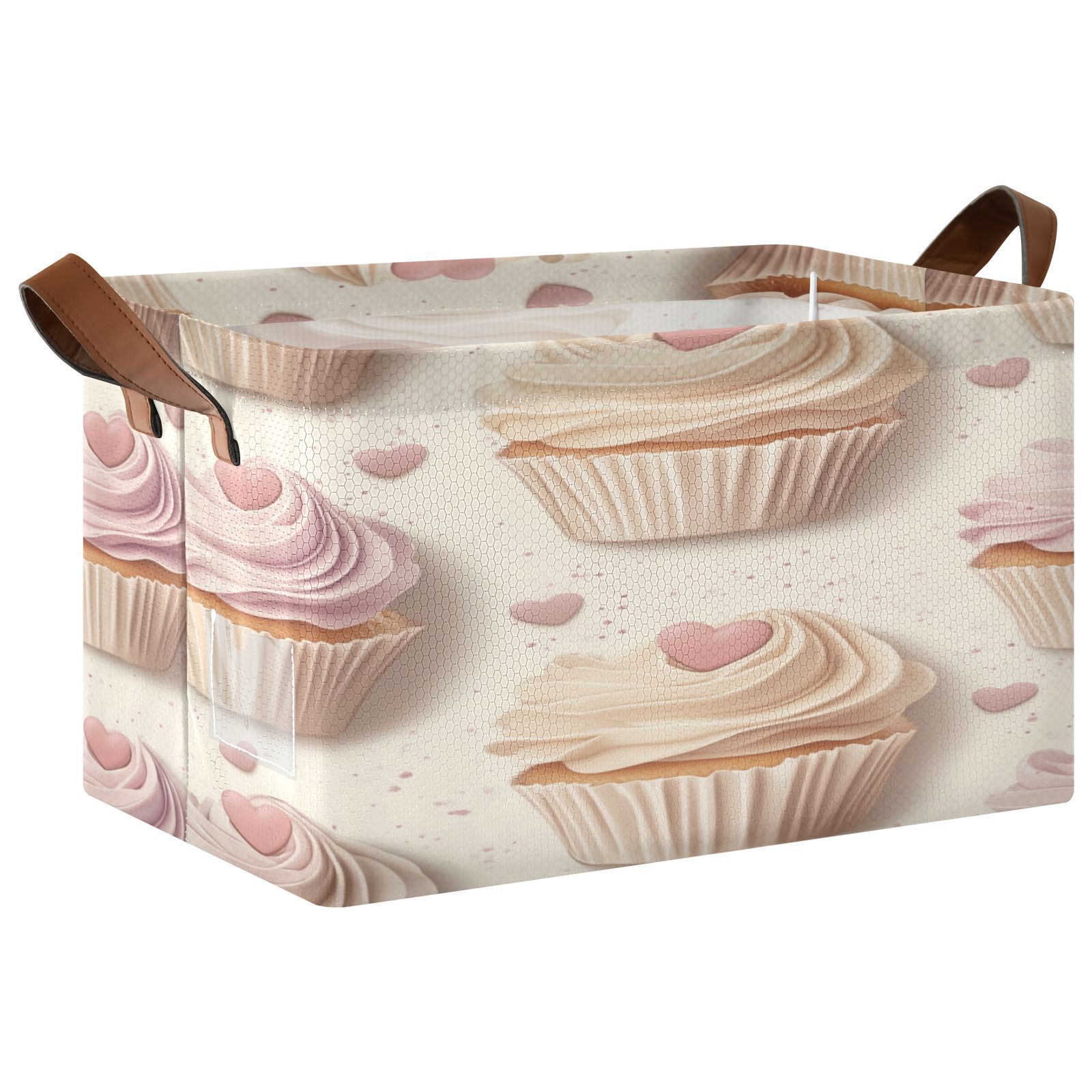 Open Home Storage Bins, 16.9*11.4*10 Inch Large Collapsible Iron Frame ...