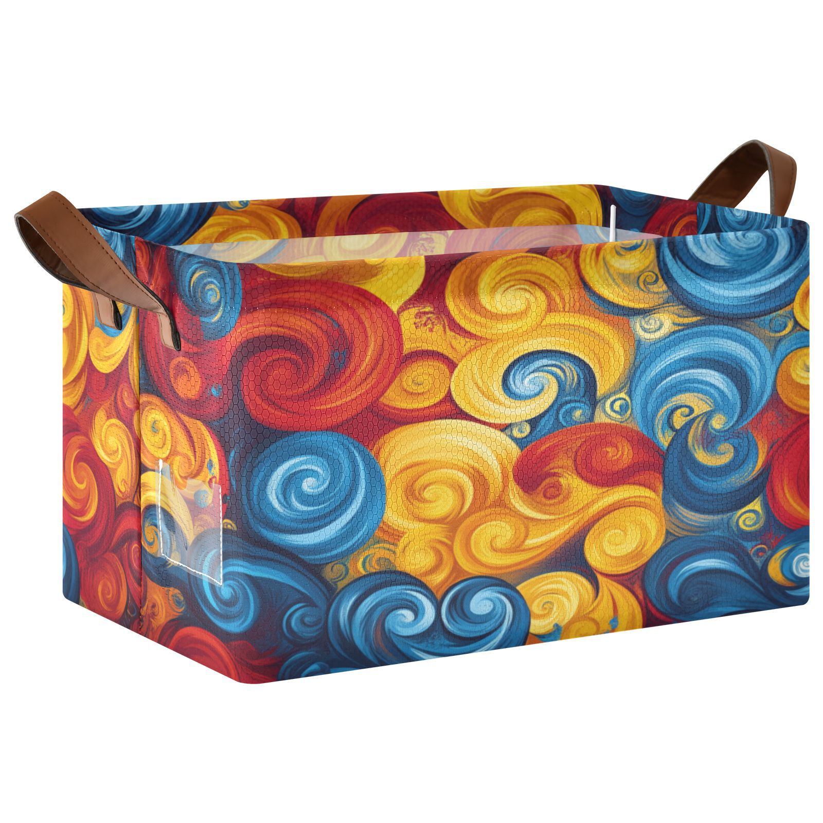 Open Home Storage Bins, 16.9*11.4*10 Inch Large Collapsible Iron Frame ...