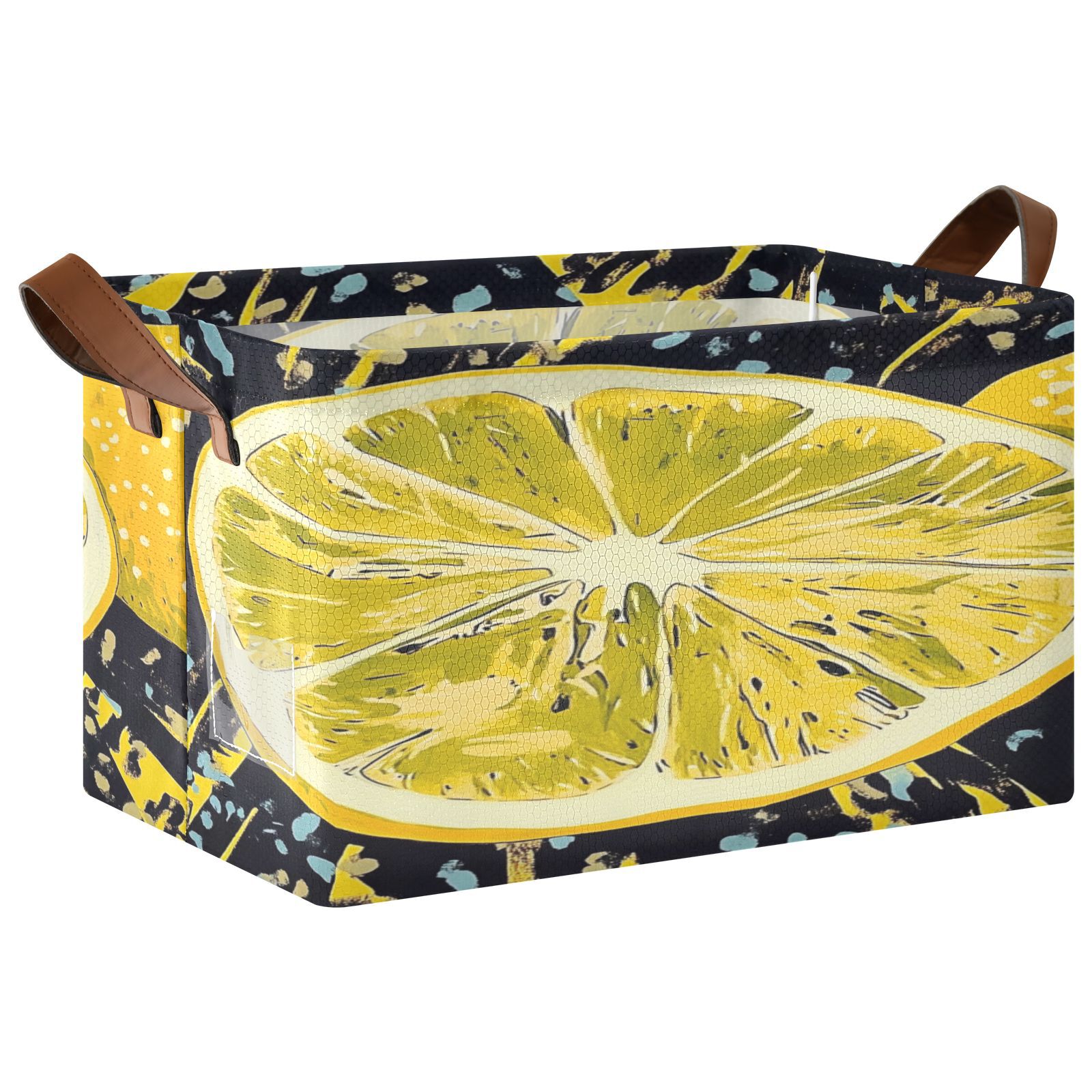 Open Home Storage Bins, 16.9*11.4*10 Inch Large Collapsible Iron Frame ...