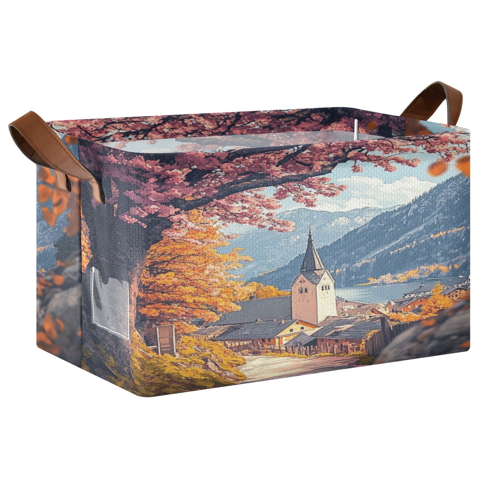 Open Home Storage Bins, 16.9*11.4*10 Inch Large Collapsible Iron Frame ...