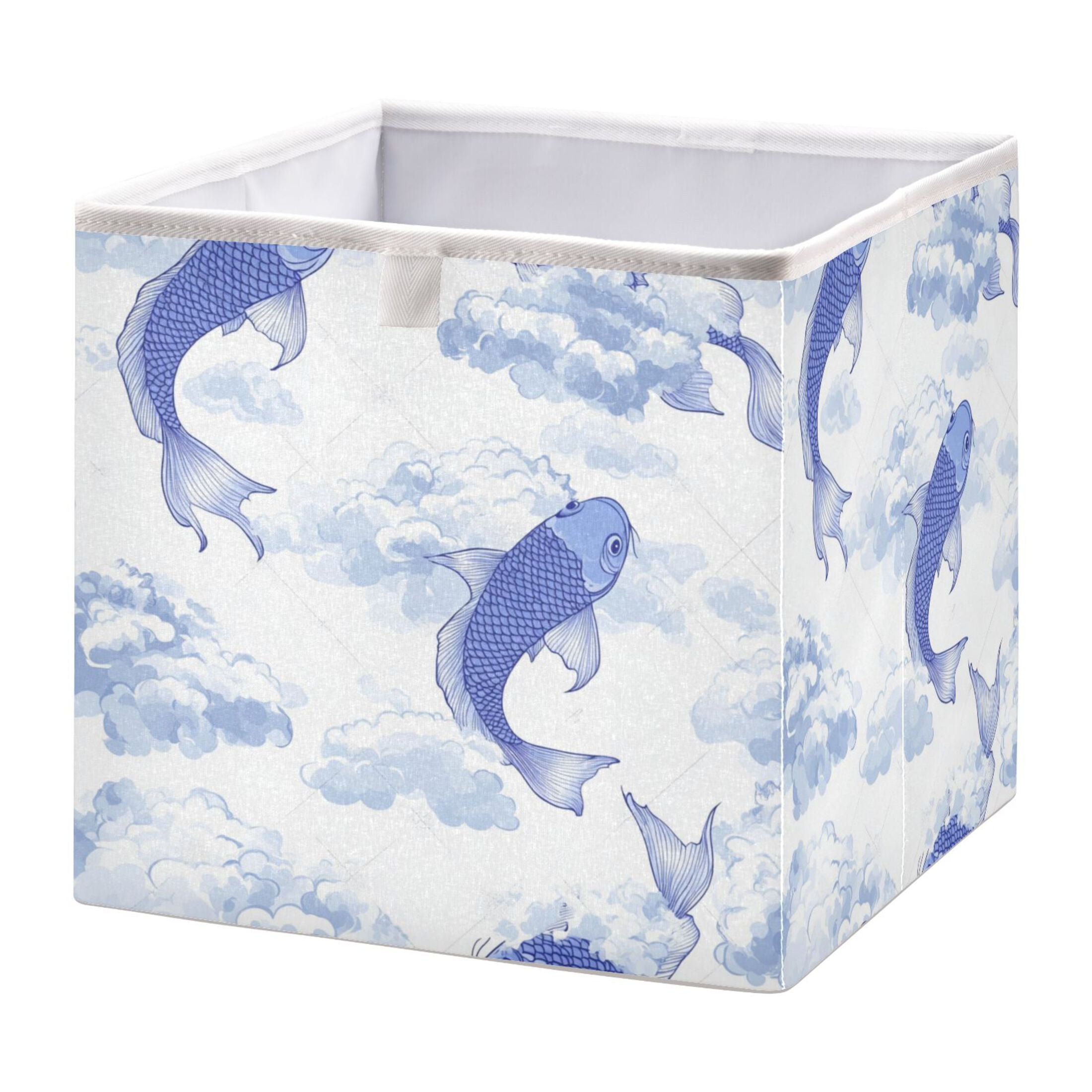 Open Home Storage Bins Durable Foldable Fabric Organizers for Clothes ...