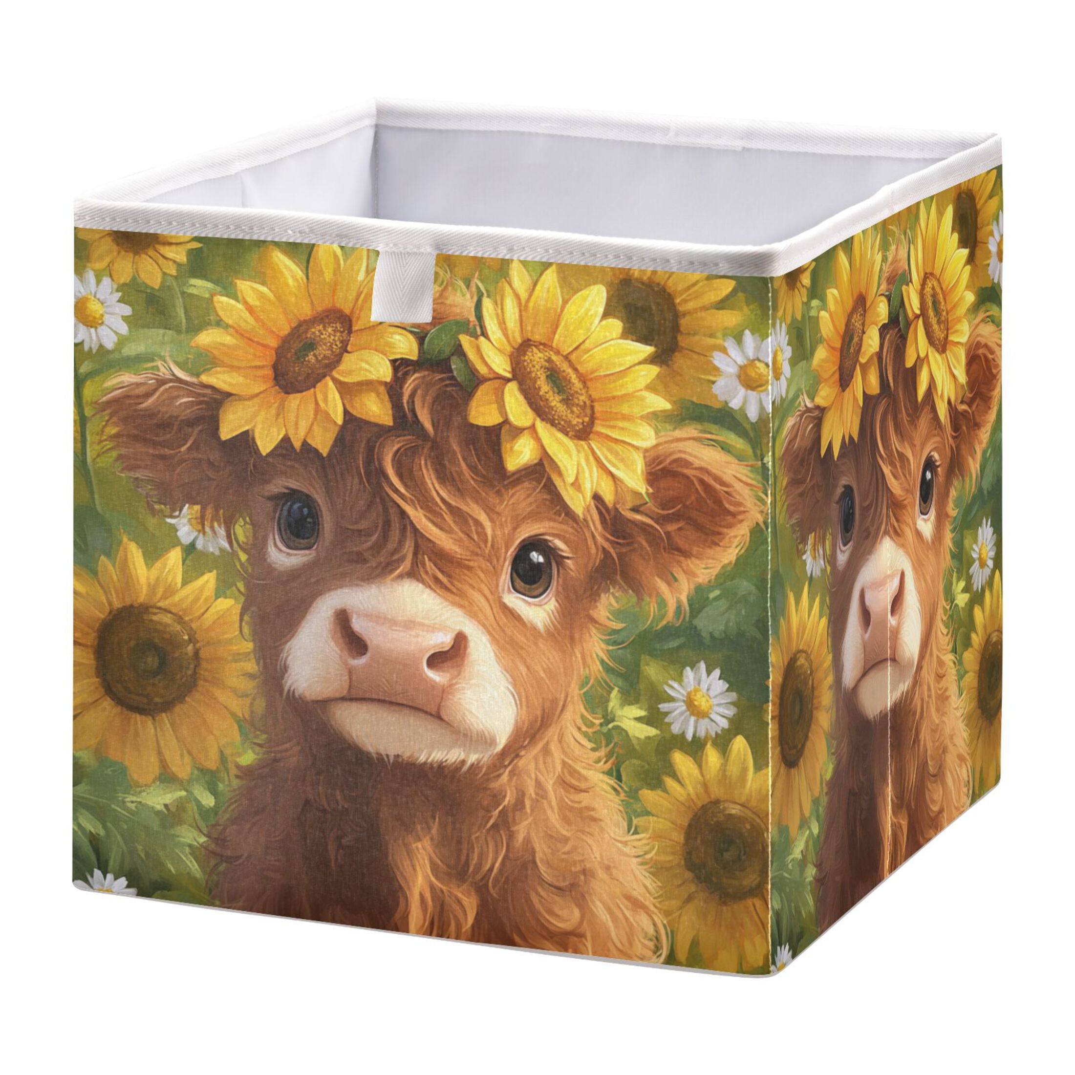 Open Home Storage Bins Durable Foldable Fabric Organizers for Clothes ...