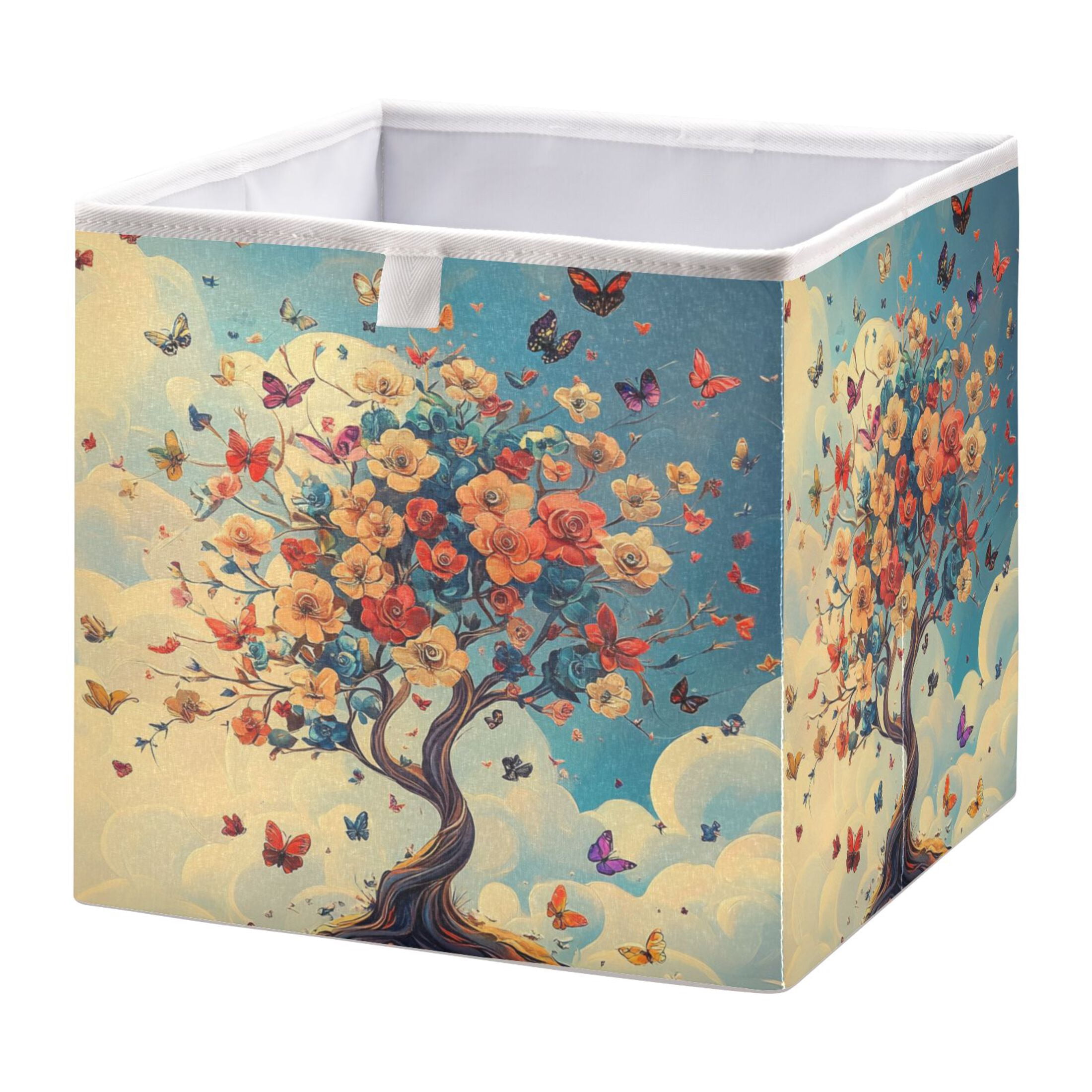 Open Home Storage Bins Durable Foldable Fabric Organizers for Clothes ...