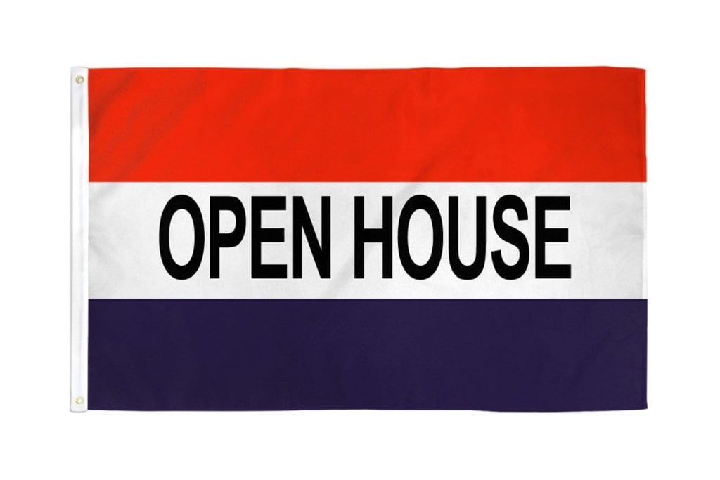 Open House Flag 3x5ft Poly - Walmart.com