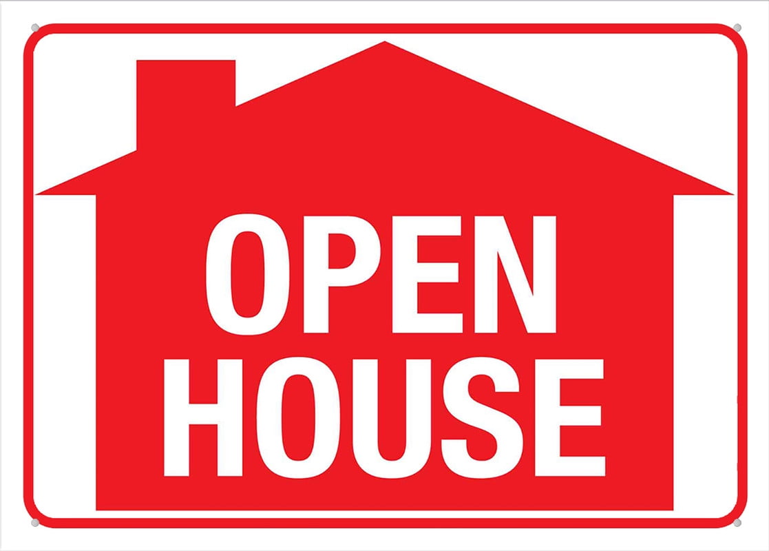 Open House Sign 8X12 Inch Rust Free Aluminum Easy To Read & Sturdy Keep ...