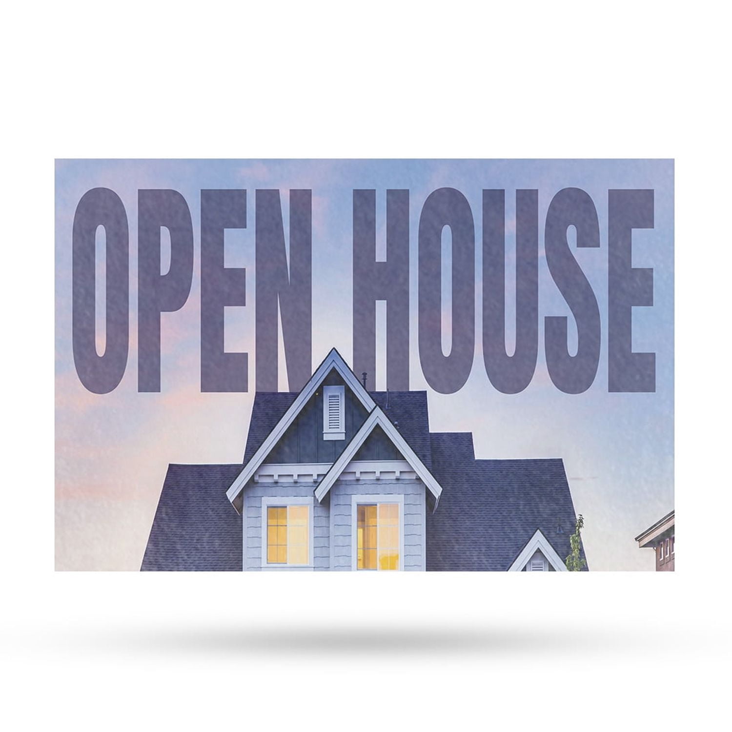 Open House Vinyl Decal 24 Inch x 36 Inch Weatherproof Heavy-Duty ...