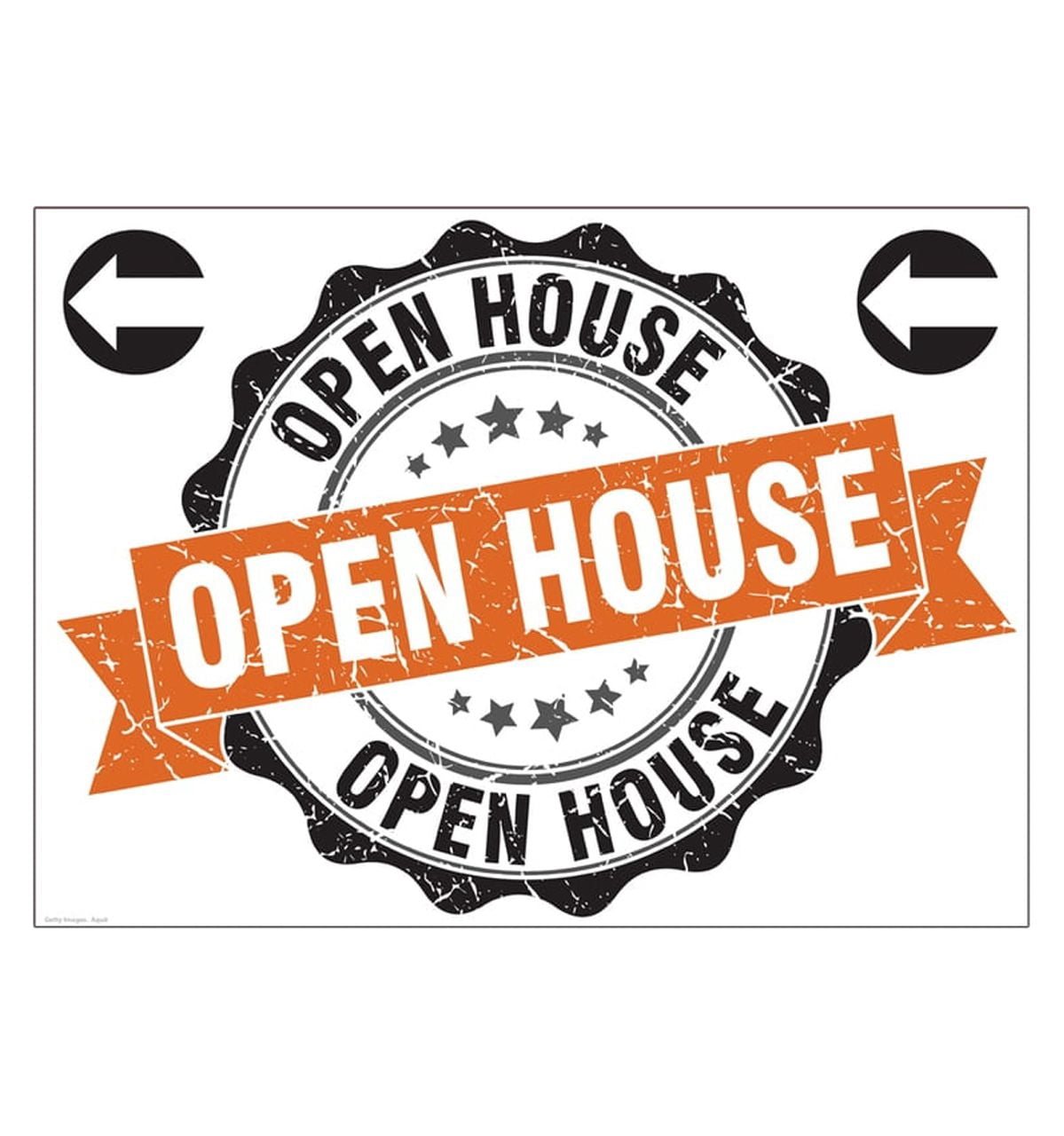 Open House Yard Sign Left - Walmart.com