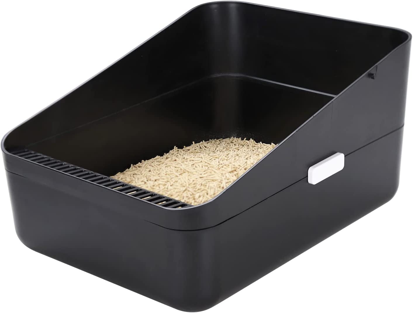 Open Litter Box,Prevent Sand Leakage, Durable High Side Sifting Litter ...