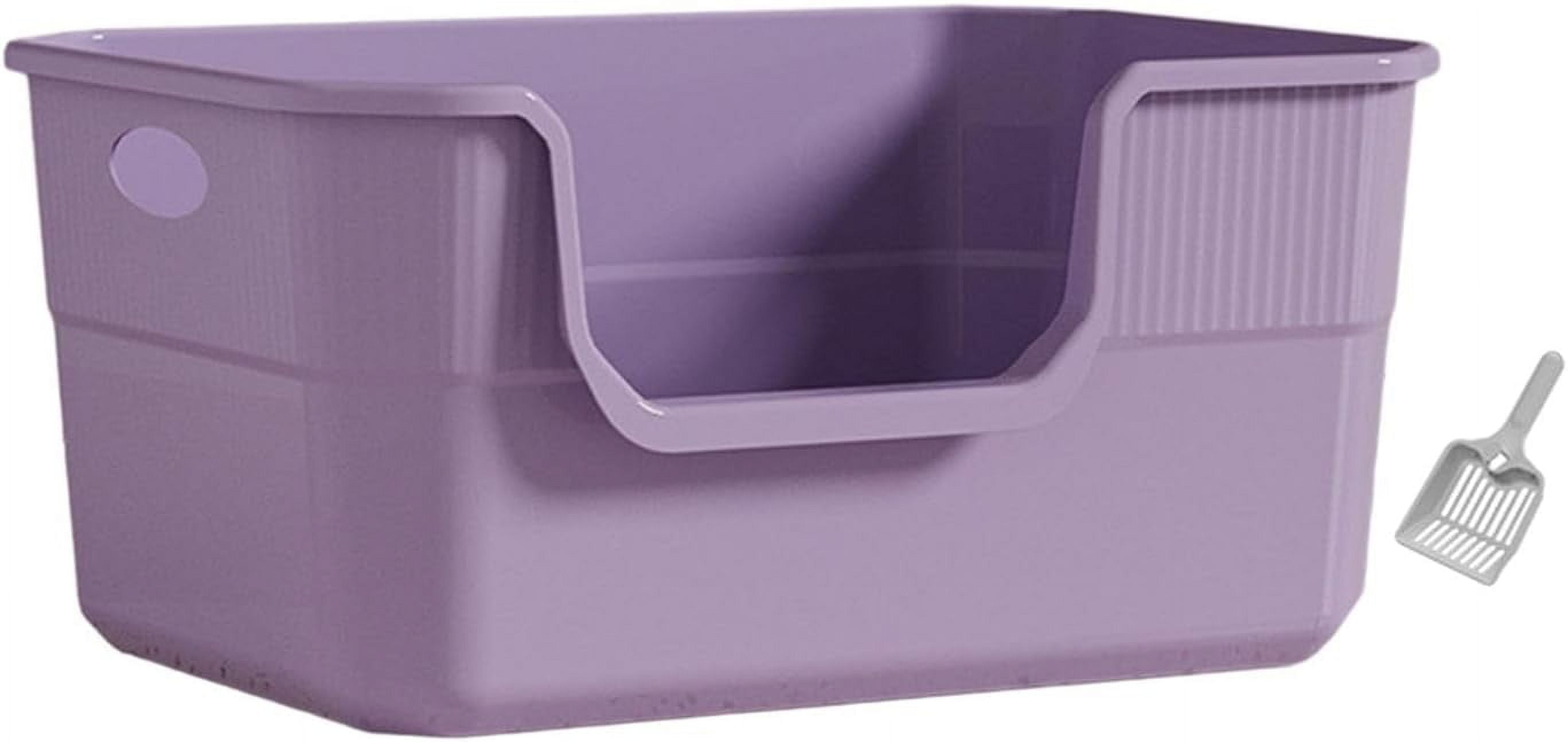 Open Litter Box U Shape Lowered Front High Sided Pet Supplies Bedpan ...