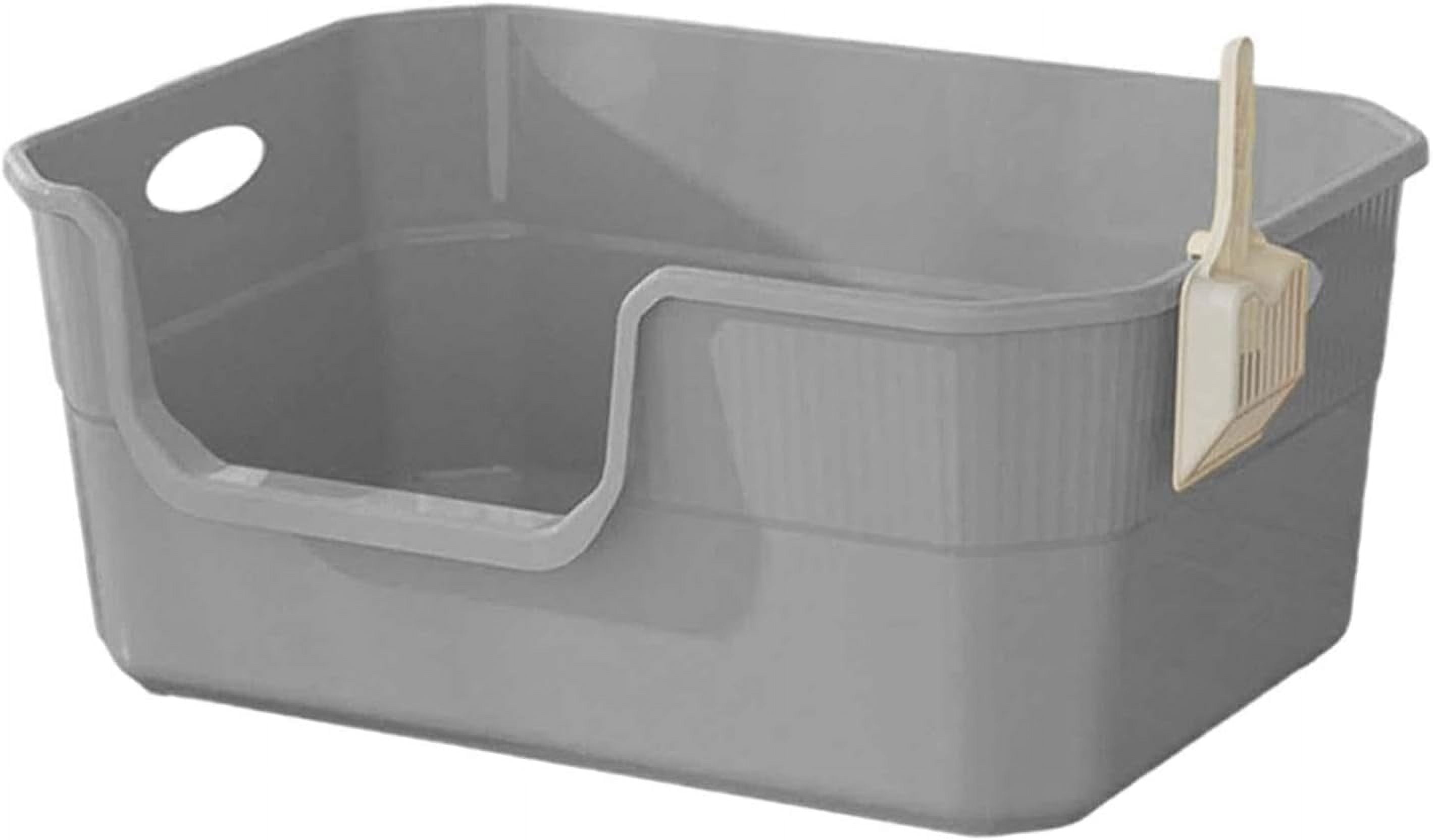 Open Litter Pan, Semi Enclosed Pet Bedpan, Kitten Toilet Anti Splashing ...