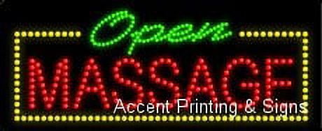 Open Massage LED Sign (High Impact, Energy Efficient) - Walmart.com