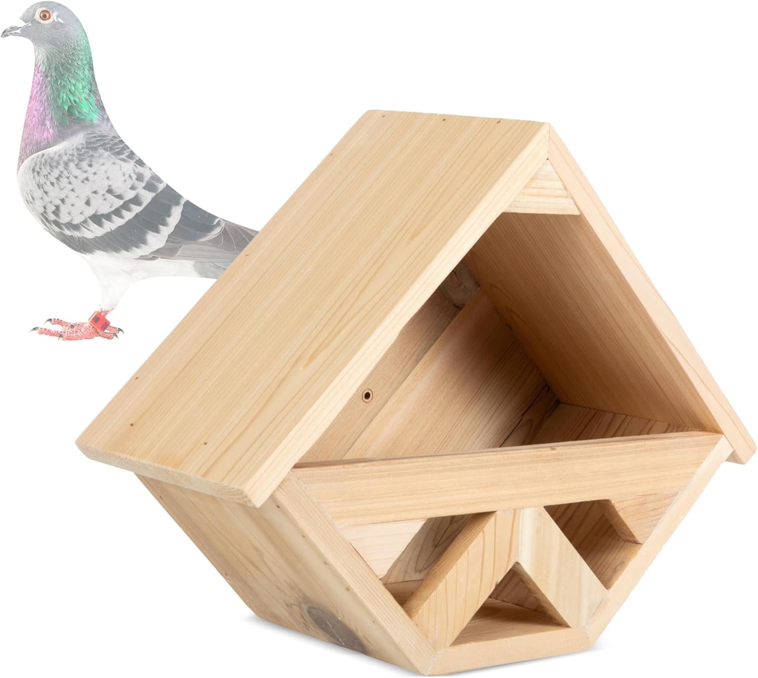 Open Mourning Dove Nesting Box for Outdoor - 14L x 11H x 6W Inches Bird ...