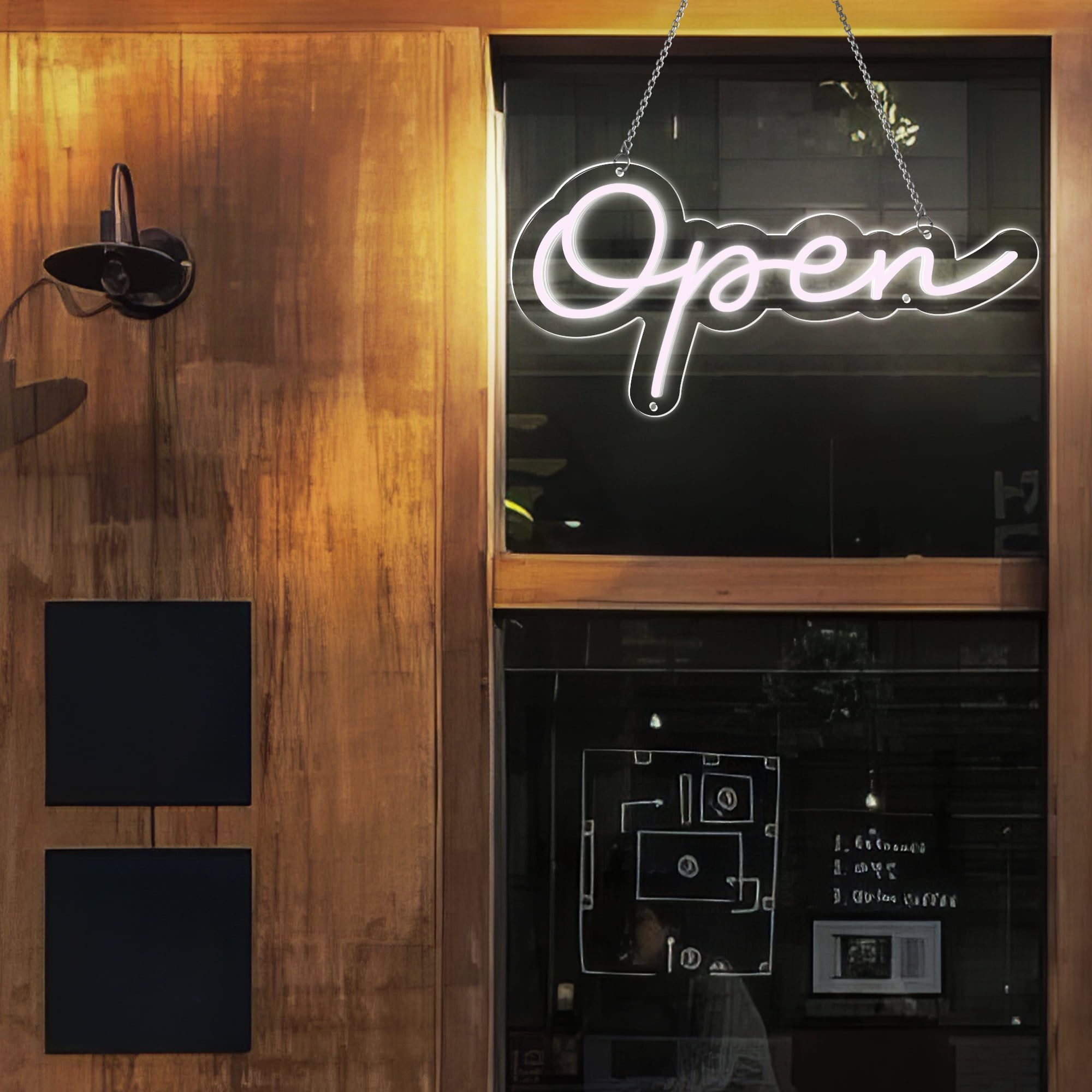 Open Neon Sign for Business 15"x 7.27" Ultra Bright LED Open Sign ...