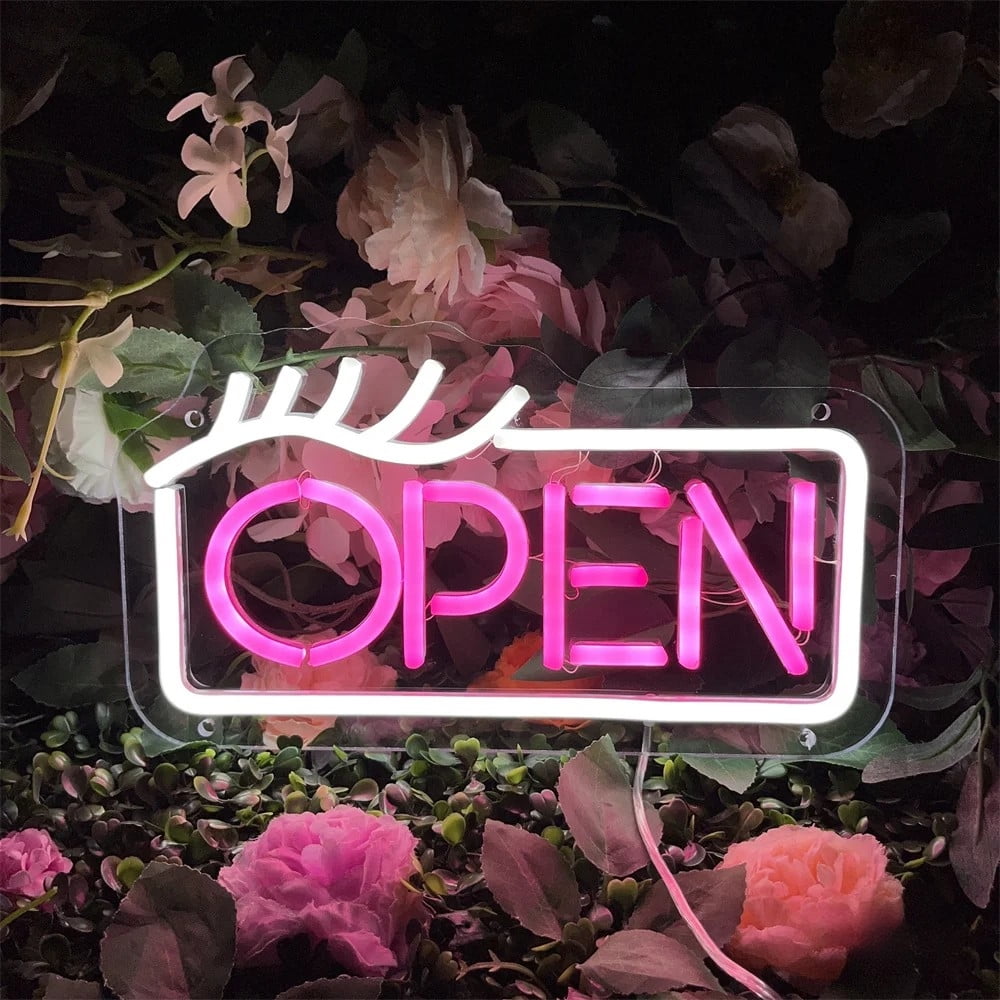 Open OPEN LED Neon Signs Beer Coffee Lights Wall Decor Cafe Bar Club ...