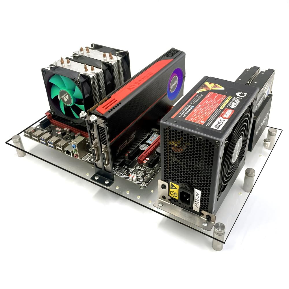 Open PC Case Test IFF17 Bench DIY Acrylic Computer Chassis Rack Gaming ...