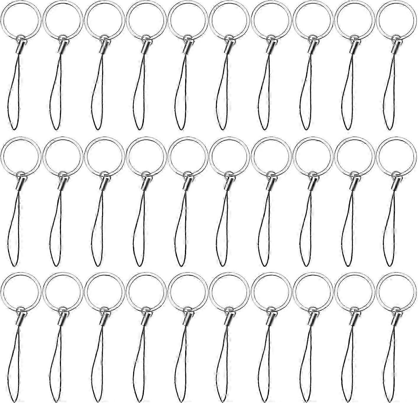 Open Ring Keychains with Nylon Lanyards for USB Flash Drive, MP3, MP4 ...