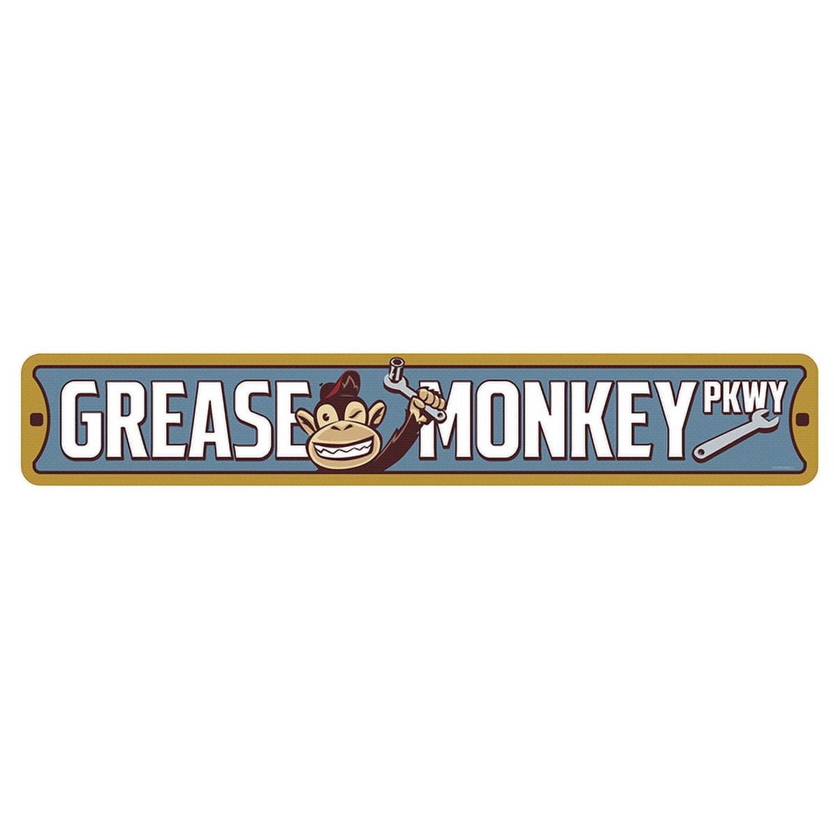 Open Road Brands Grease Monkey Pkwy Metal Sign 30"x5" - Walmart.com