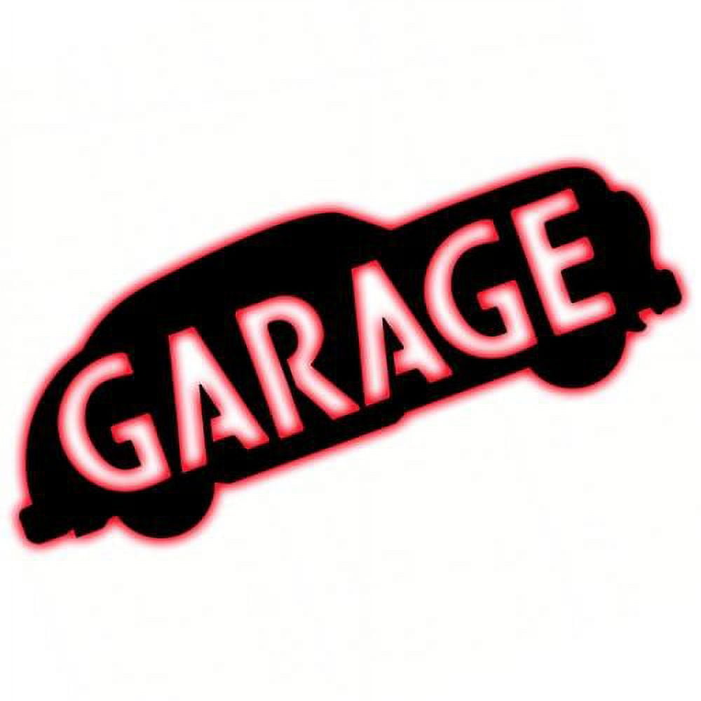 Open Road Garage Backlit Auto Wall Art Sign (23" x 8.5") Black ...