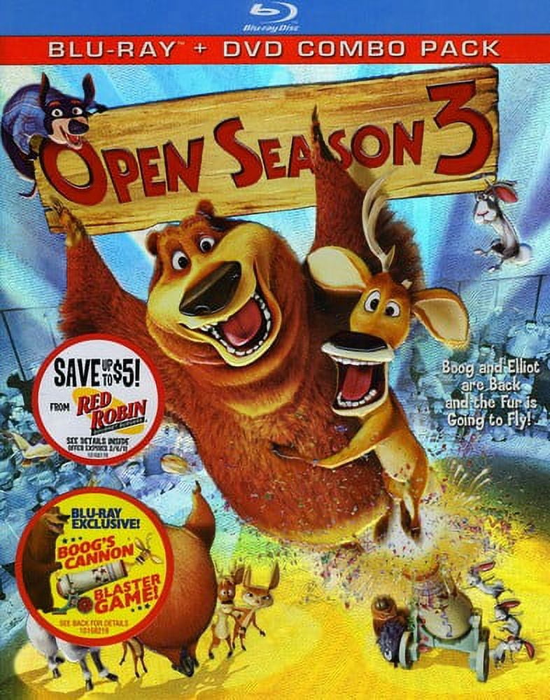 Open Season 3 (Blu-ray + DVD), Sony Pictures, Kids & Family - Walmart.com