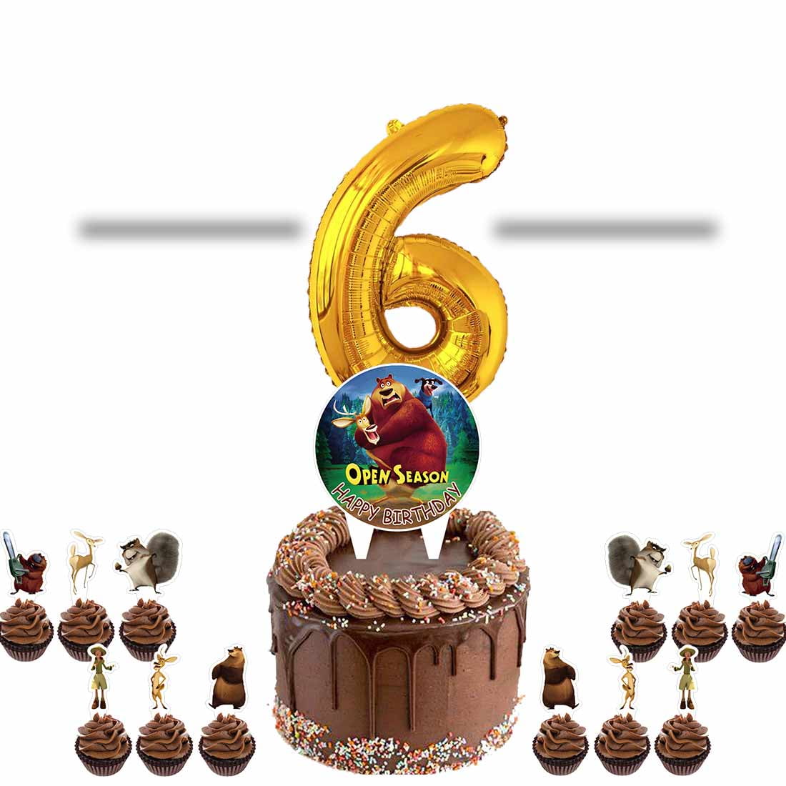 Open Season Birthday 6th Cups Party Supplies Plates Fans Decorations ...