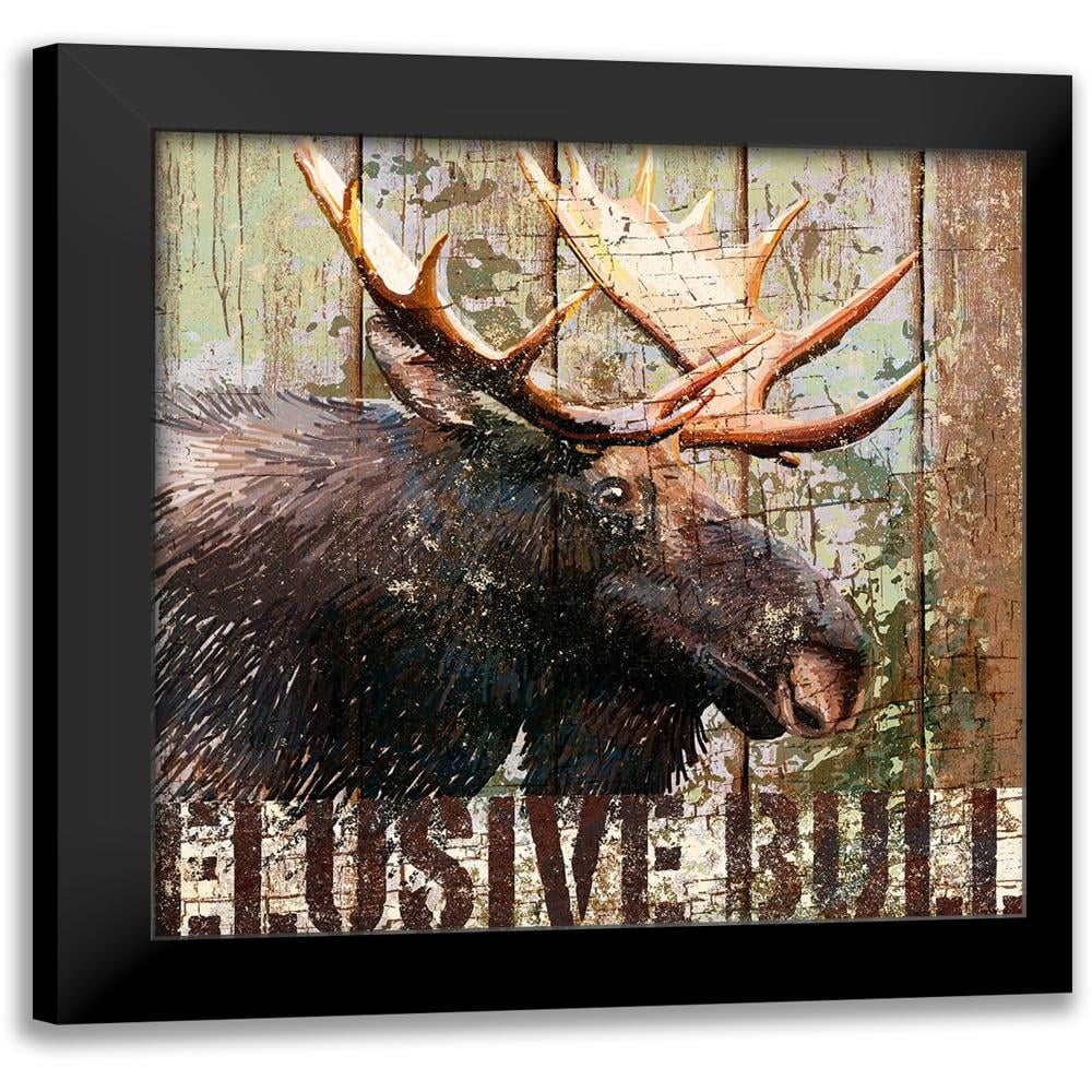 Open Season Moose 15x15 Black Modern Framed Museum Art Print Titled ...