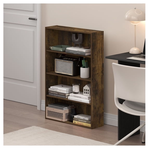 Open Shelf Bookcase - 4 Tier Bookshelves for Living Room, Bedroom, Home ...