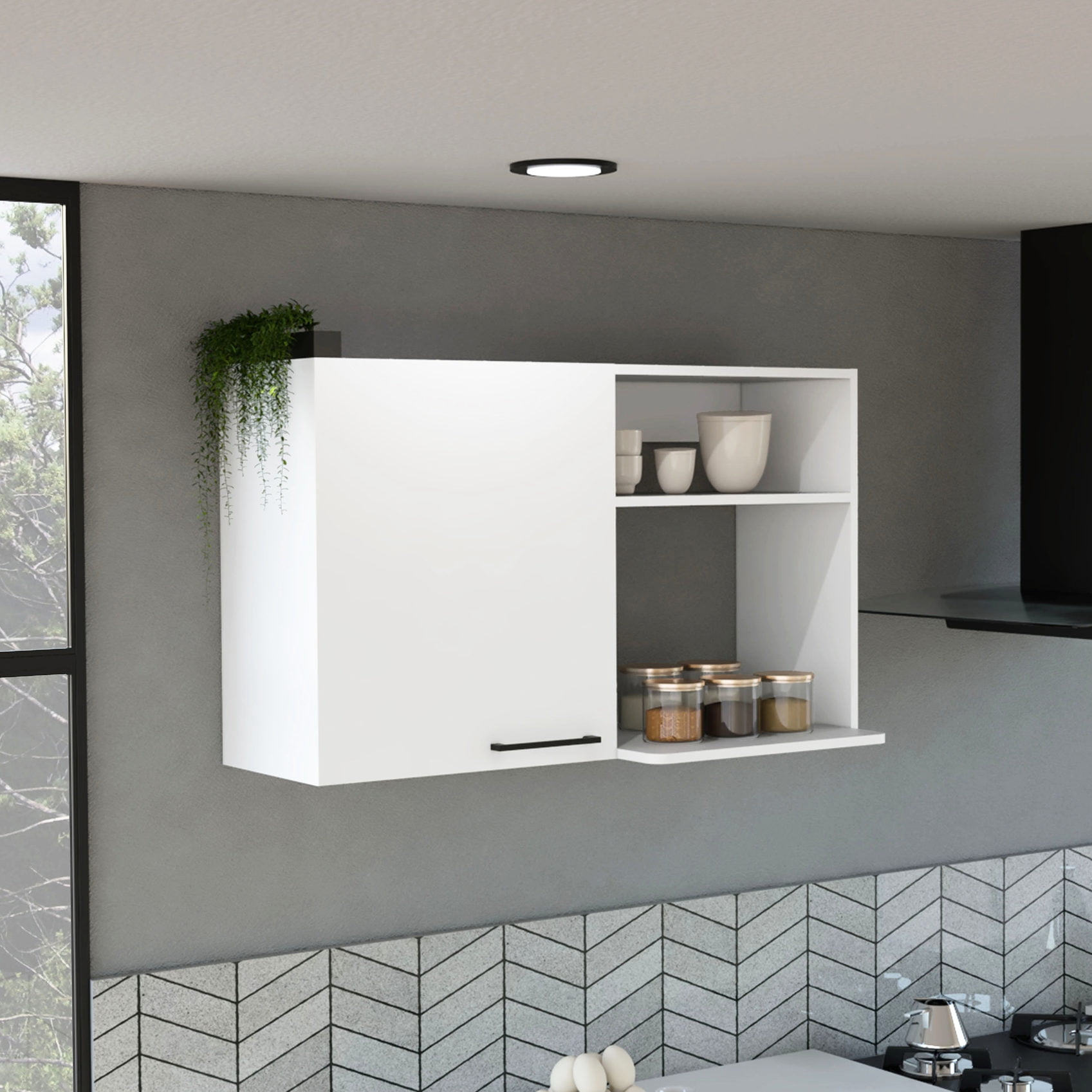 Open - Shelf and Accessible - Store Essentials in Clear View in Kitchen ...