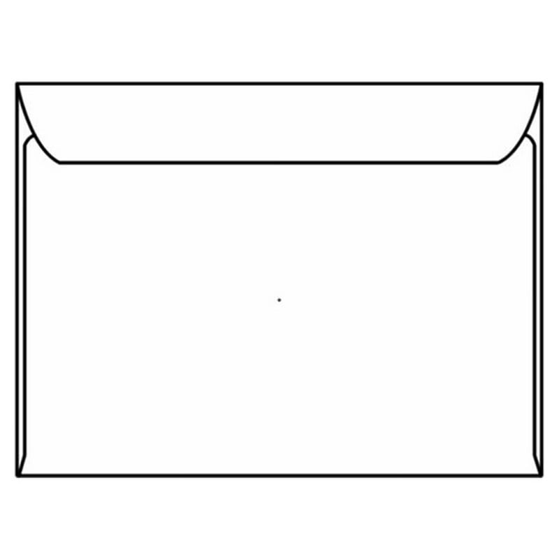 Open Side Booklet Envelopes, 6" x 9-1/2", 24#, White, Side Seams (Box ...