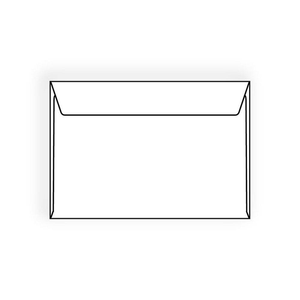 Open Side Booklet Envelopes, 6-1/2" x 9-1/2", 28#, White (92% ...