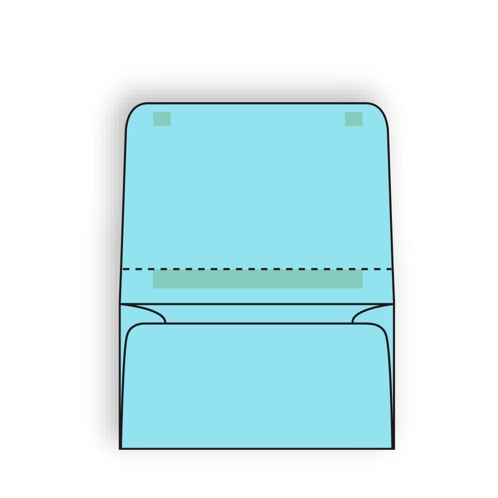 Open Side Dual Purpose Mailer Envelopes, 4-1/4" x 6-1/2", 24# Blue ...