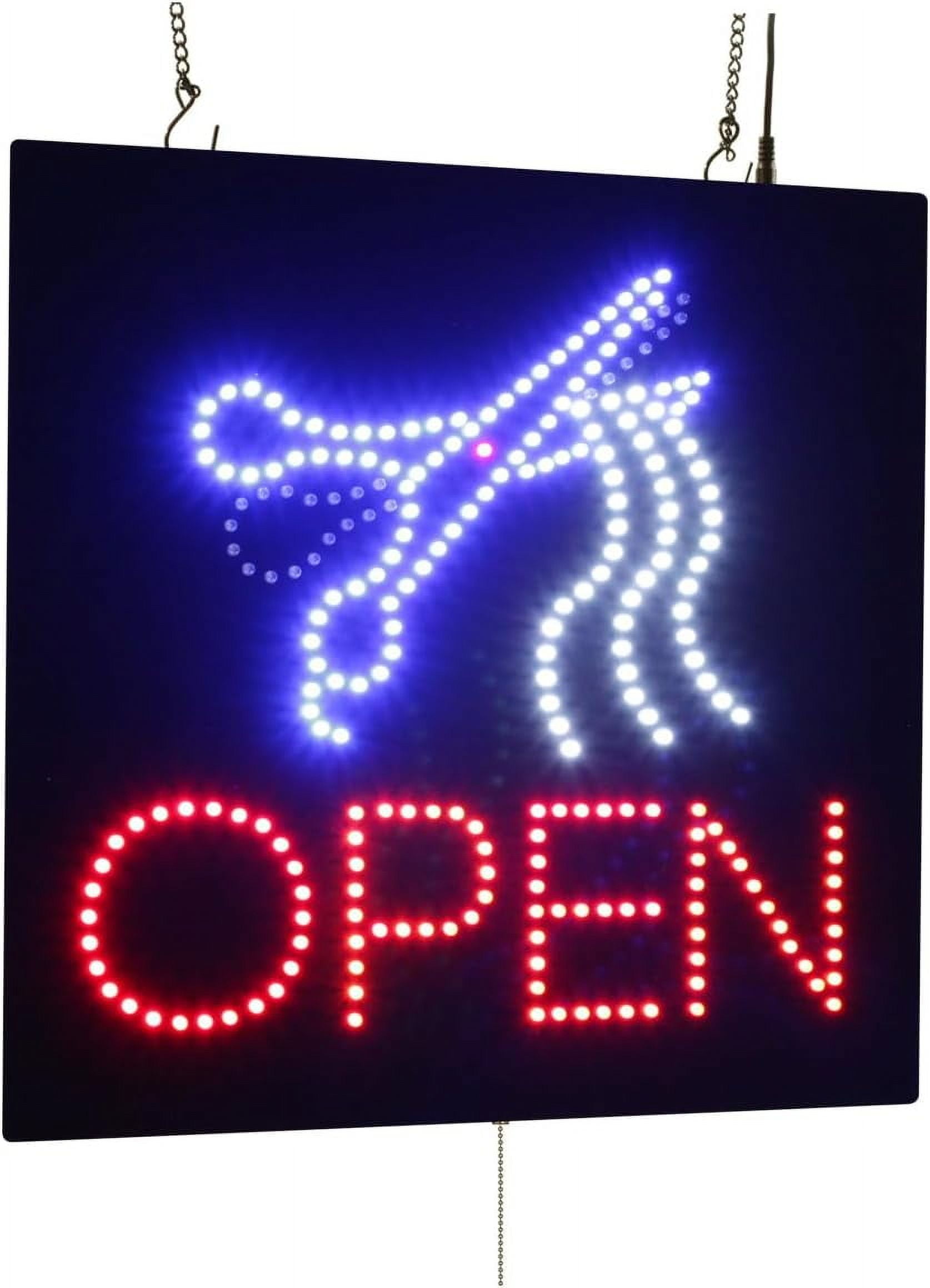 Open Sign, 16"x16", 40x40cm, TOPKING, Signage, LED, Bright, Open ...
