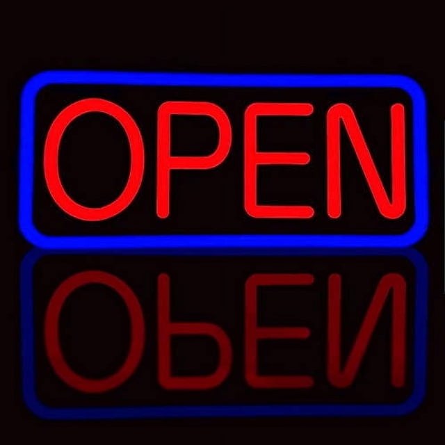 Open Sign For Business LED Neon Technology 21" Large Light Bright for ...