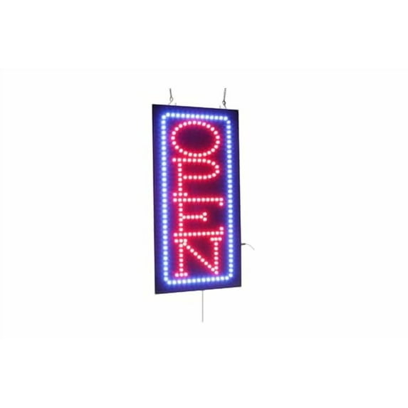 Open Sign Vertical, 12"x24", 30x60cm, TOPKING, Signage, LED, Bright ...