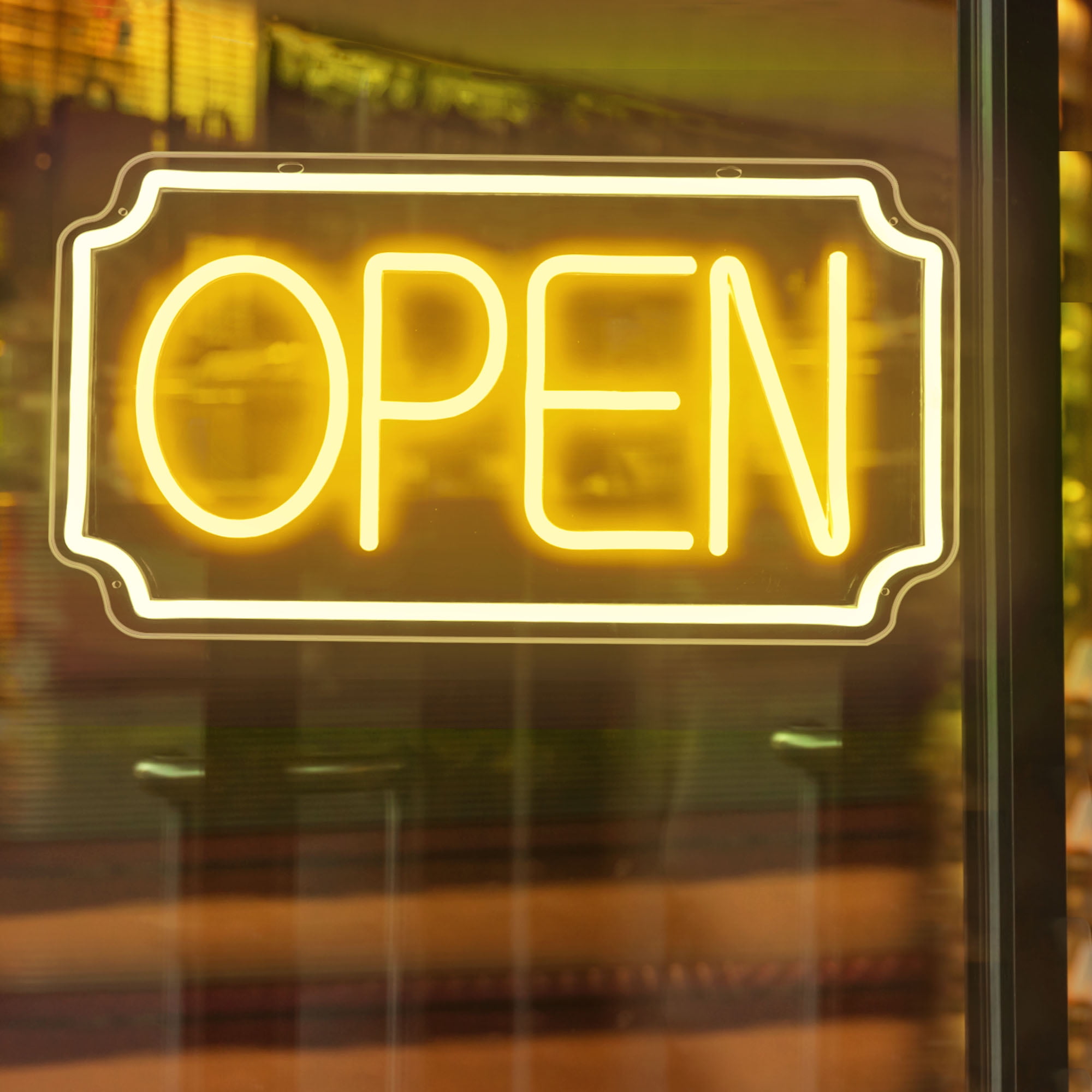 Open Signs for Business, LED Neon Open Sign for Business Window ...
