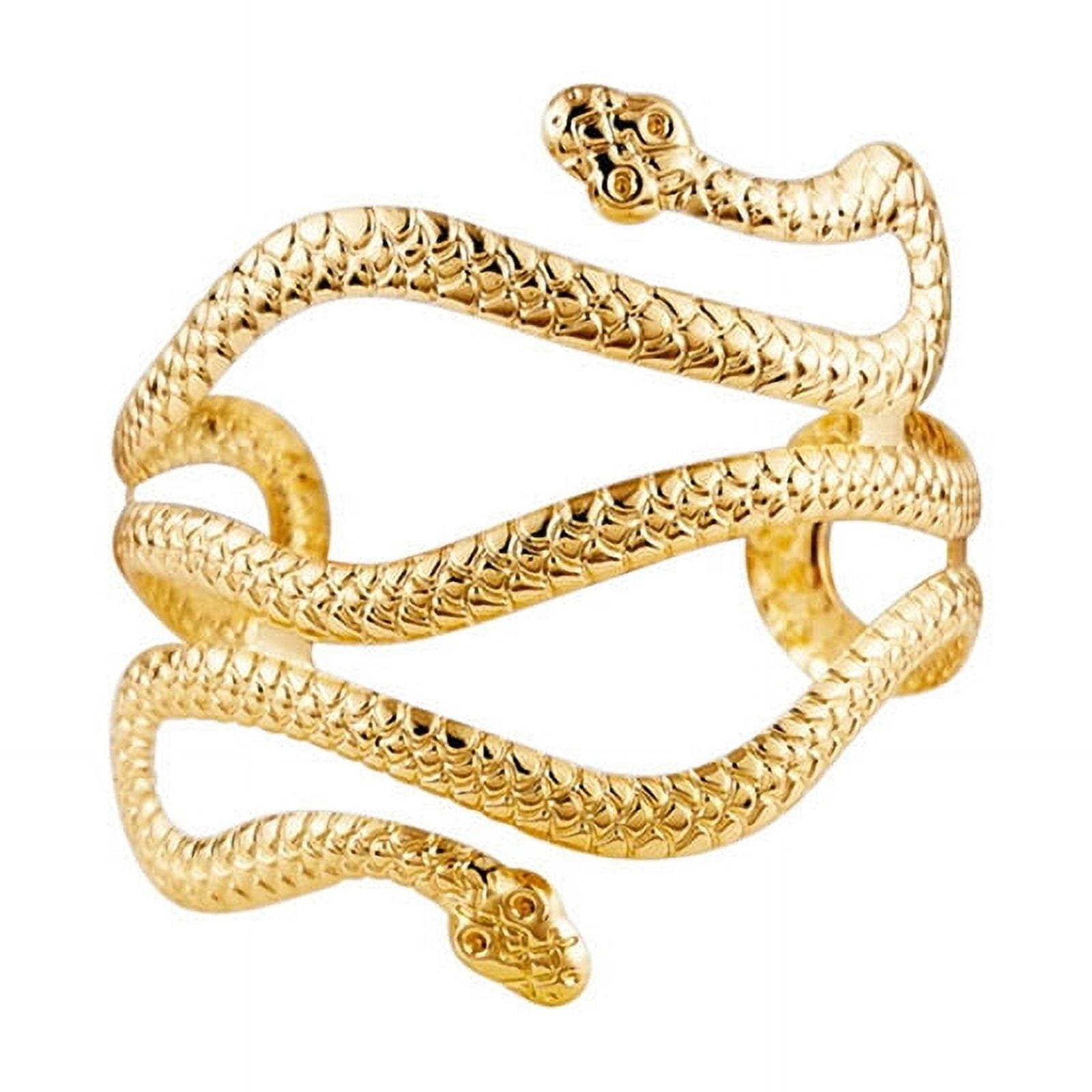 Open Snake Upper Arm Bangle Bracelet Adjustable Arm Cuff Bangle ...