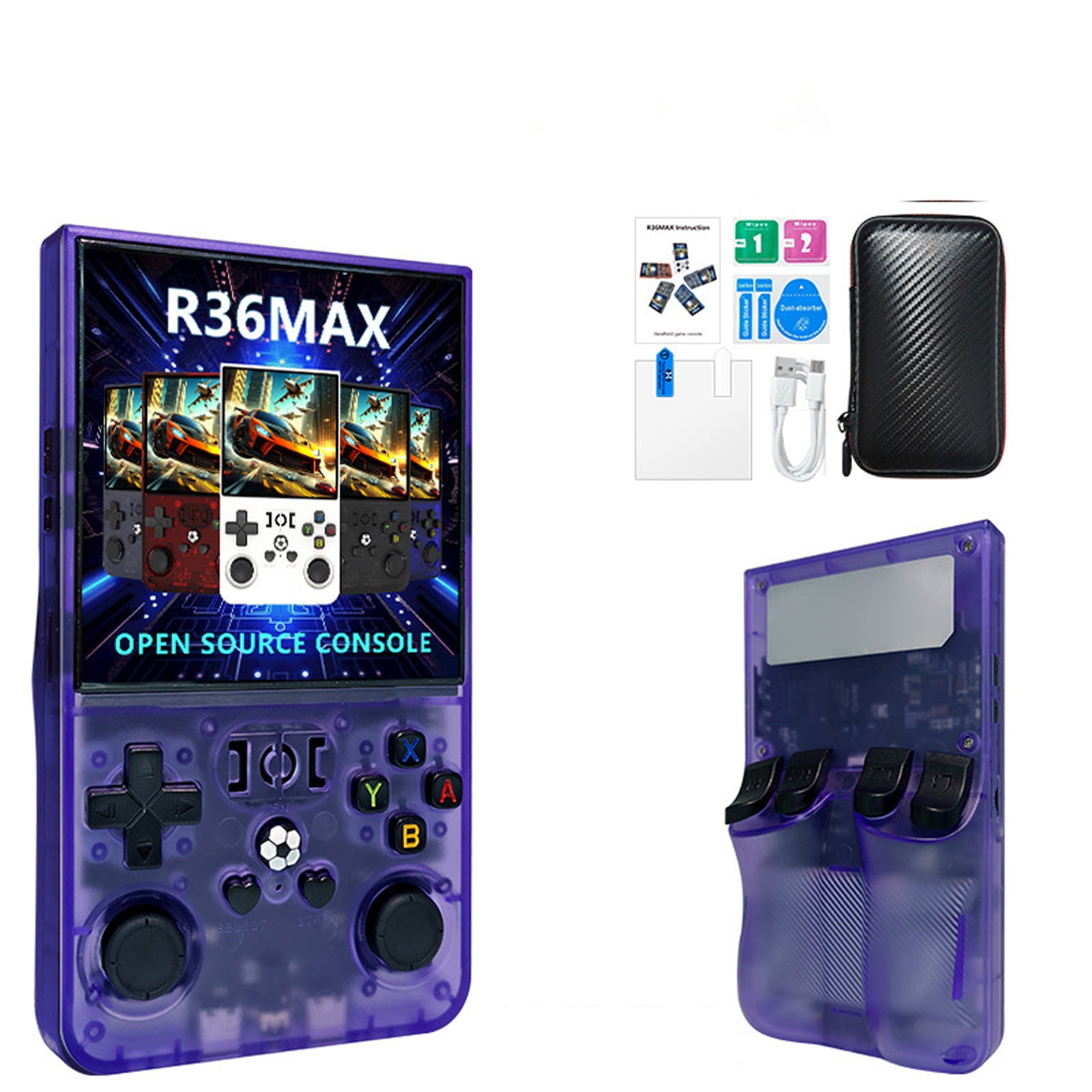 Open Source Portable Gaming Device R36Max 4Inch Display Vintage Design ...