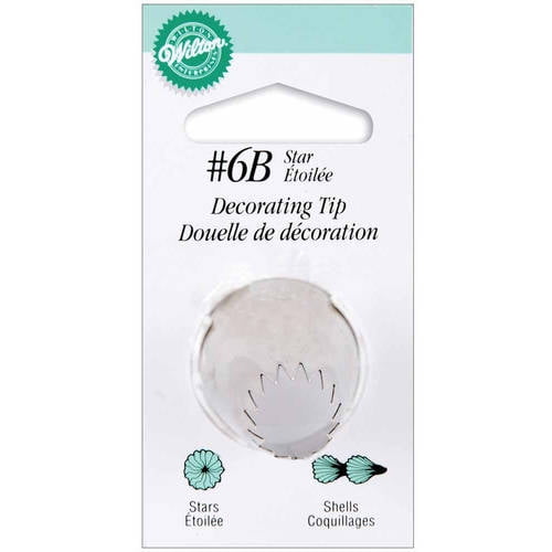 Open Star Piping Tip #6B by Wilton (418/6600) - Walmart.com