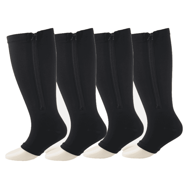 Open Toe Compression Socks Women & Men: Plus Size Compression Socks for ...