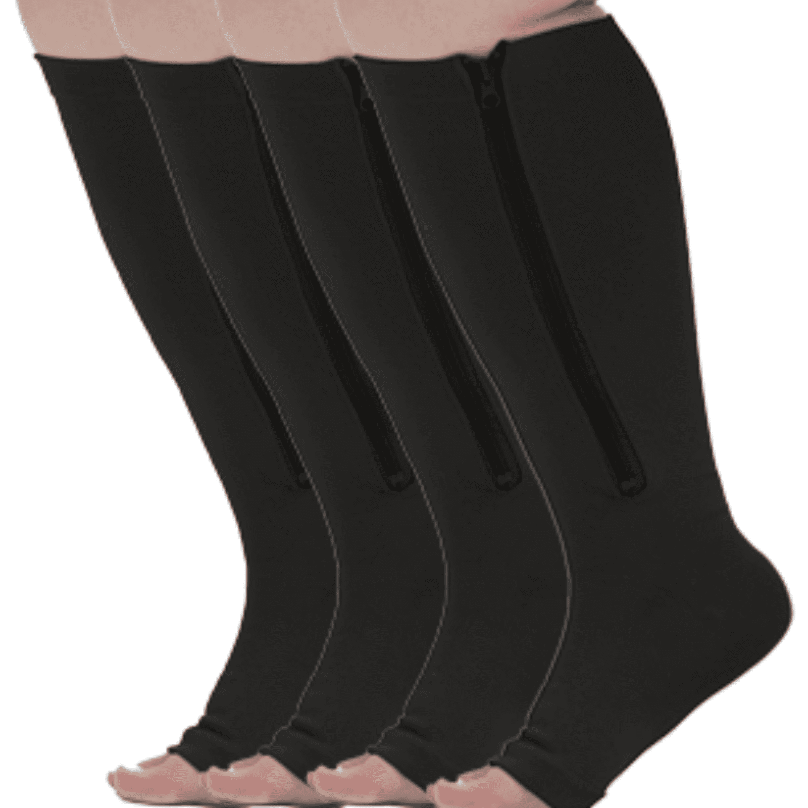 Open Toe Compression Socks Women & Men: Plus Size Compression Socks for ...